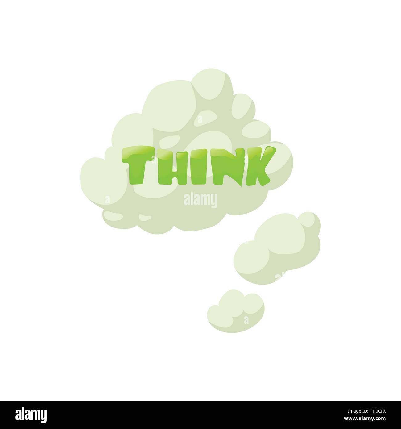 Thoughts icon, cartoon style Stock Vector Image & Art - Alamy