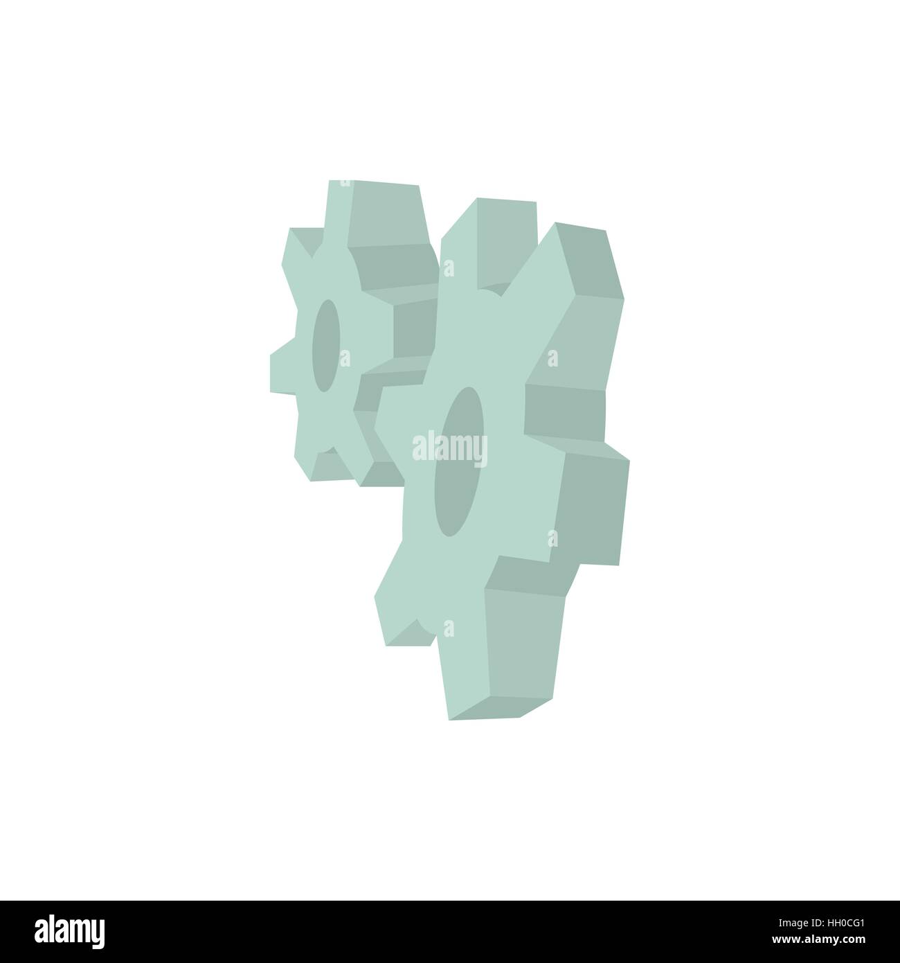 Gear icon, cartoon style Stock Vector Image & Art - Alamy