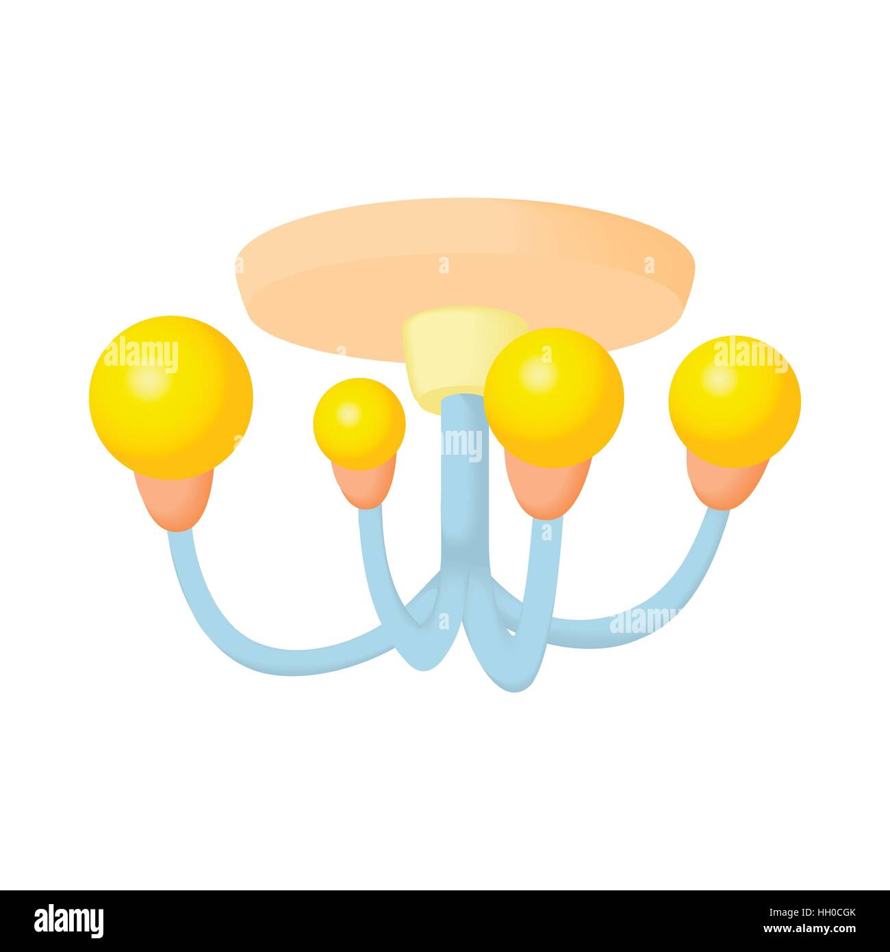 Chandelier icon, cartoon style Stock Vector Image & Art - Alamy