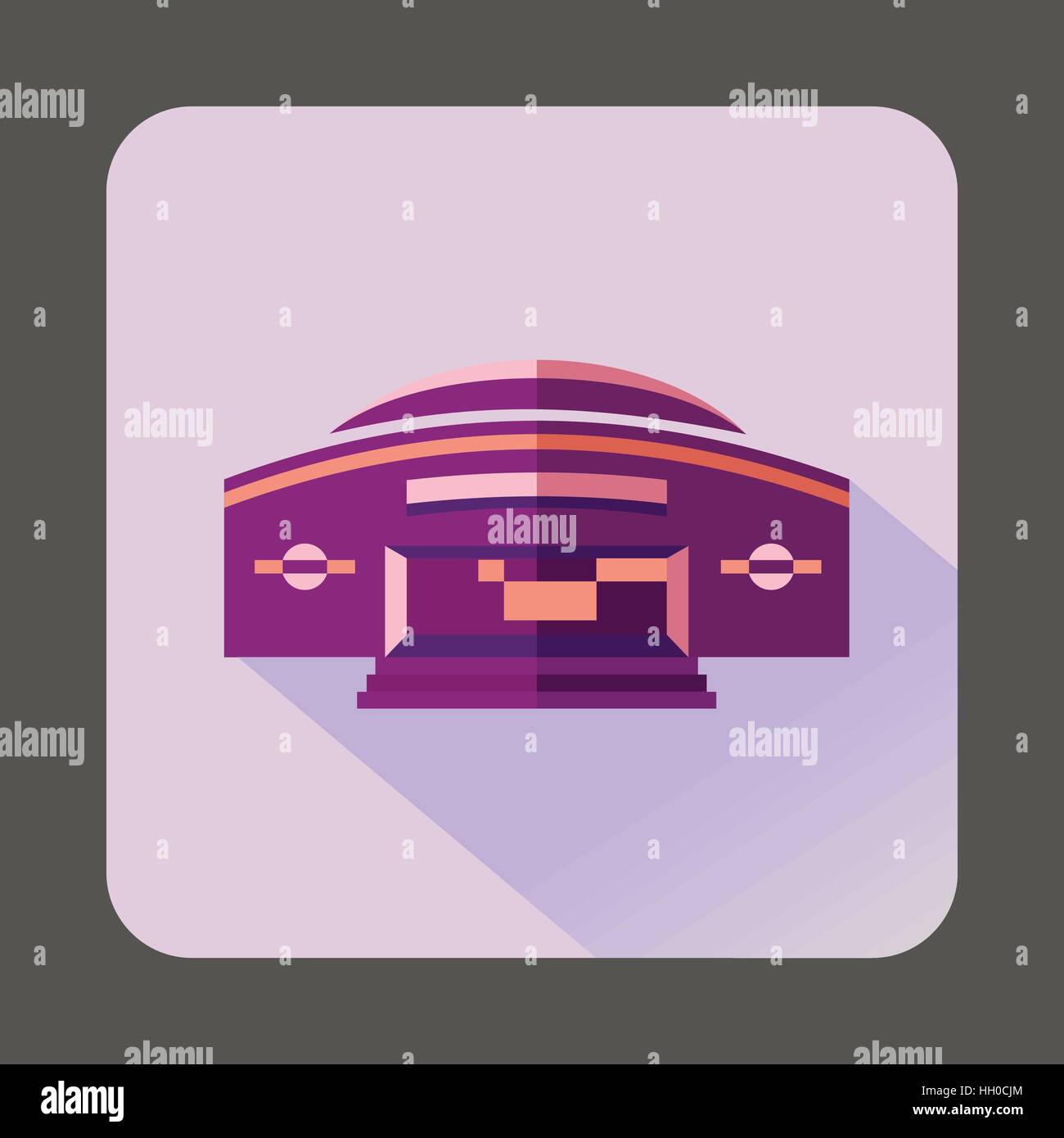 Round purple building icon, flat style Stock Vector Image & Art - Alamy