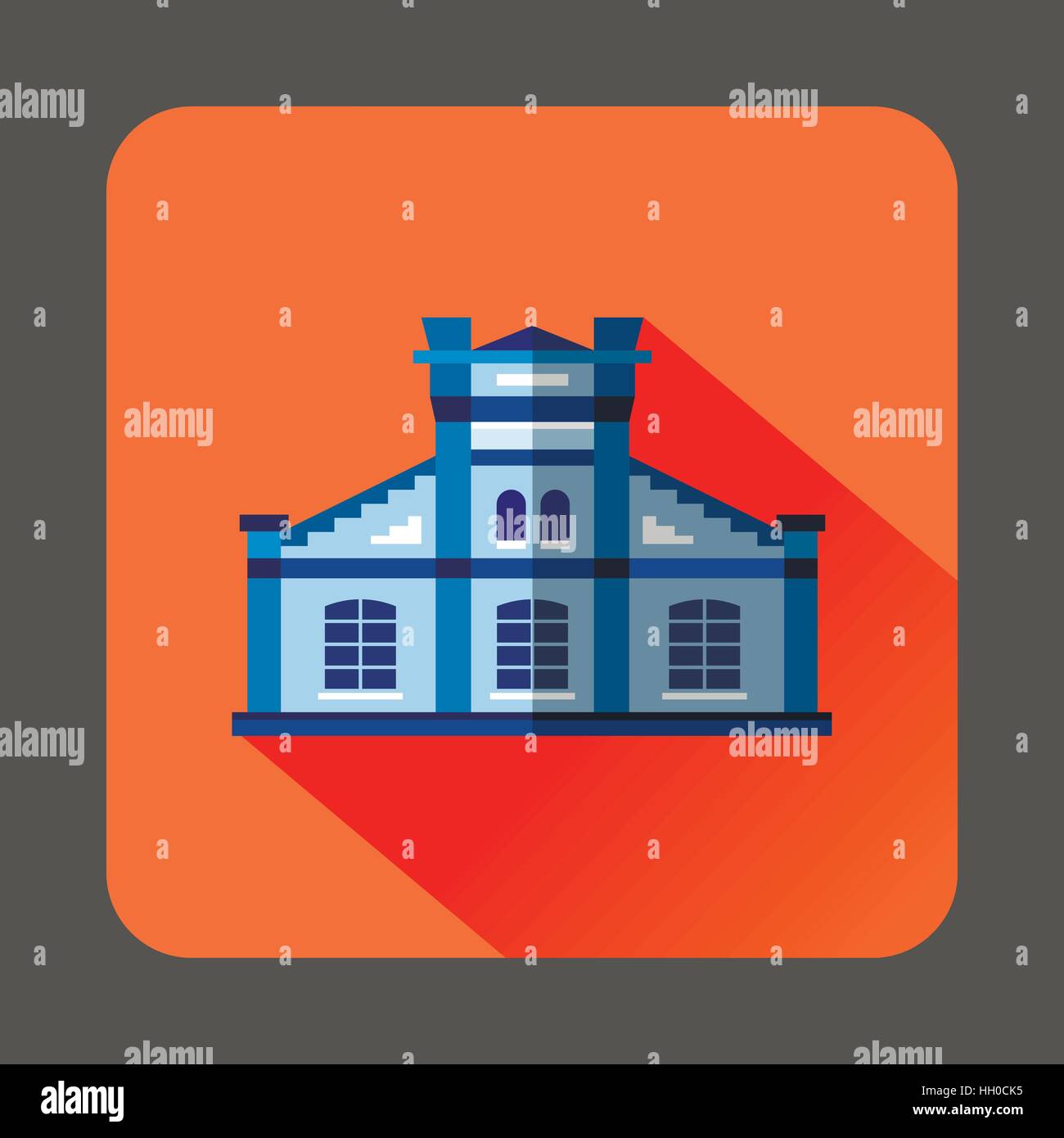 Town hall and public library Stock Vector Images - Alamy