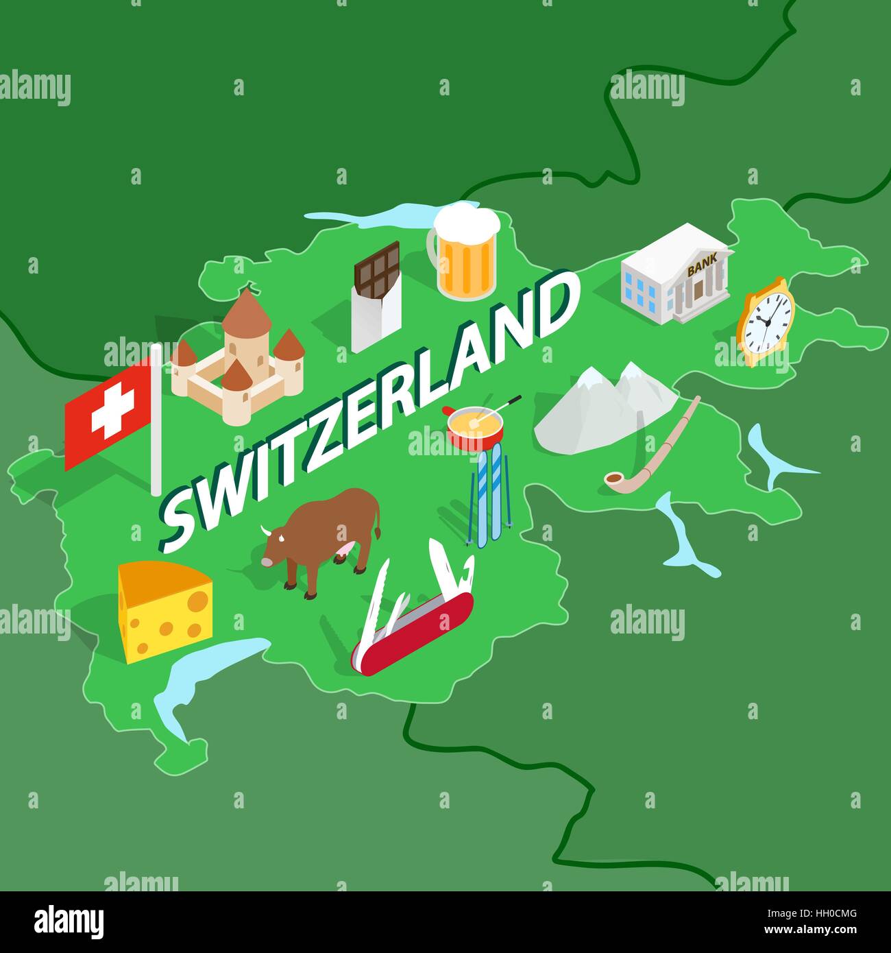 City map zurich switzerland Stock Vector Images - Alamy