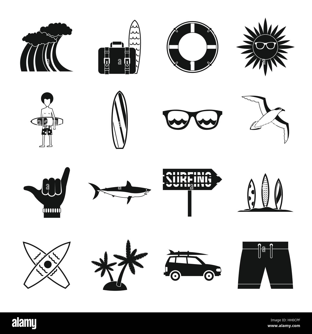 Surfing rescue board Cut Out Stock Images & Pictures - Alamy