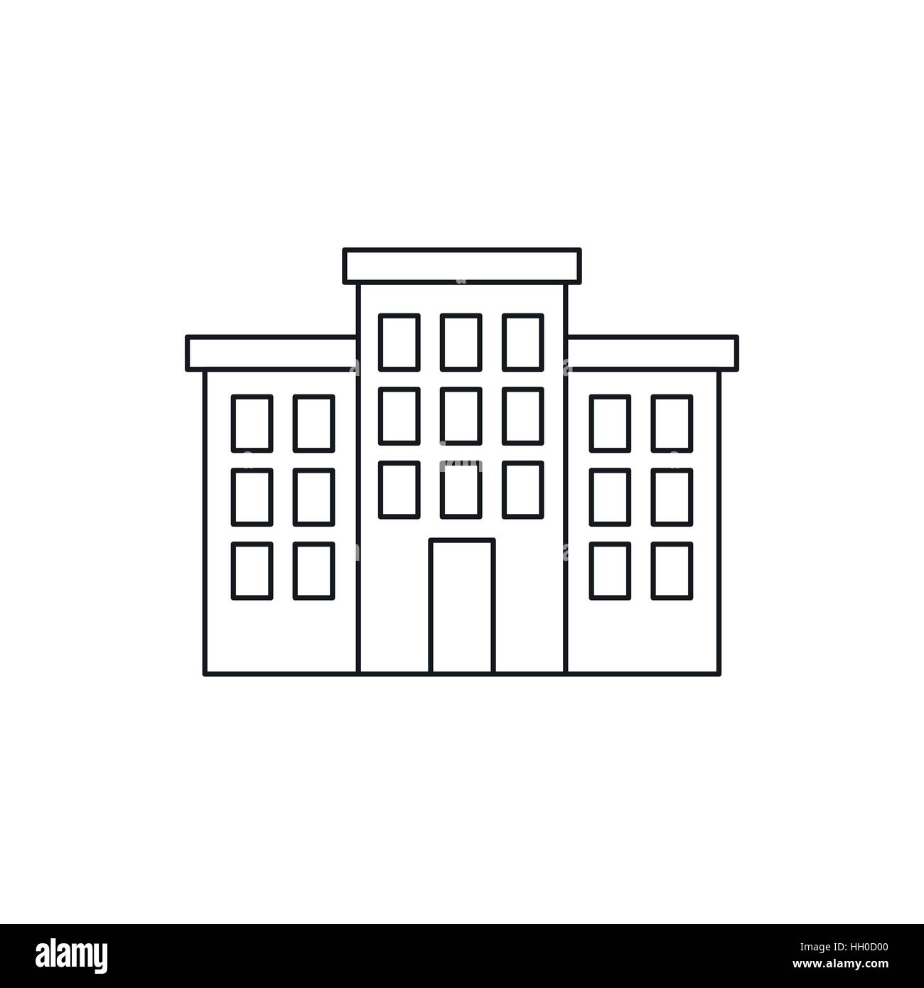 Building icon, outline style Stock Vector Image & Art - Alamy Building icon, outline style Stock Vector Image & Art - Alamy