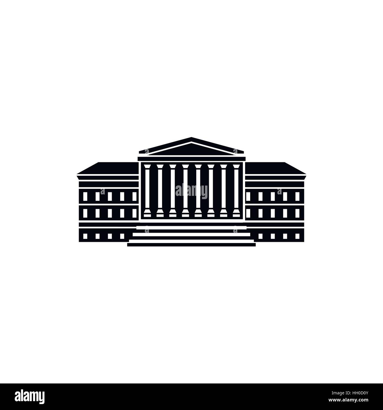 Government building with columns icon Stock Vector Image & Art - Alamy