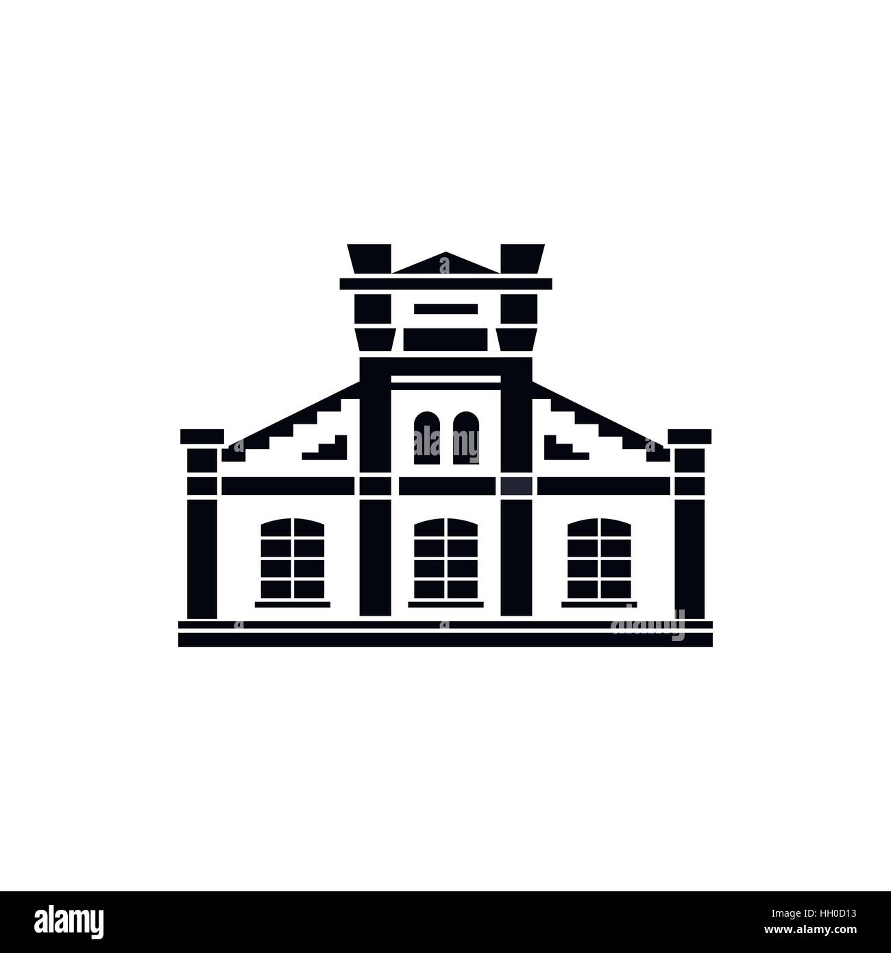 Town hall and public library Stock Vector Images - Alamy