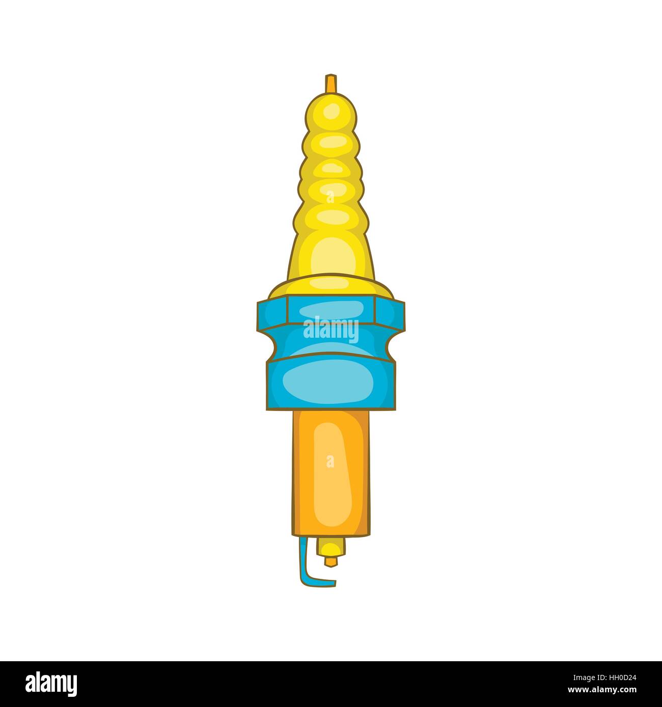Spark plug icon in cartoon style Stock Vector Image & Art - Alamy