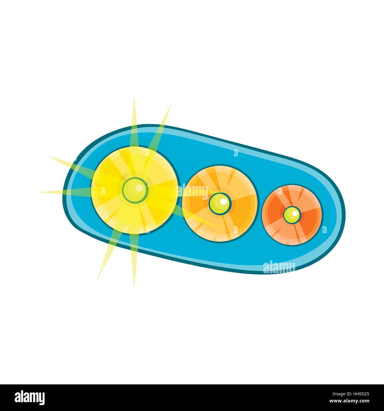 Taillight of car icon, cartoon style Stock Vector Image & Art - Alamy