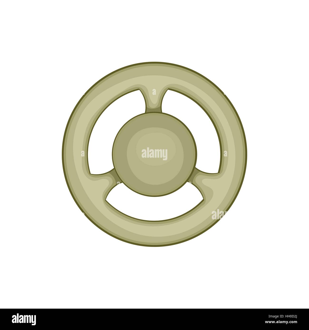 Steering wheel icon in cartoon style Stock Vector Image & Art - Alamy