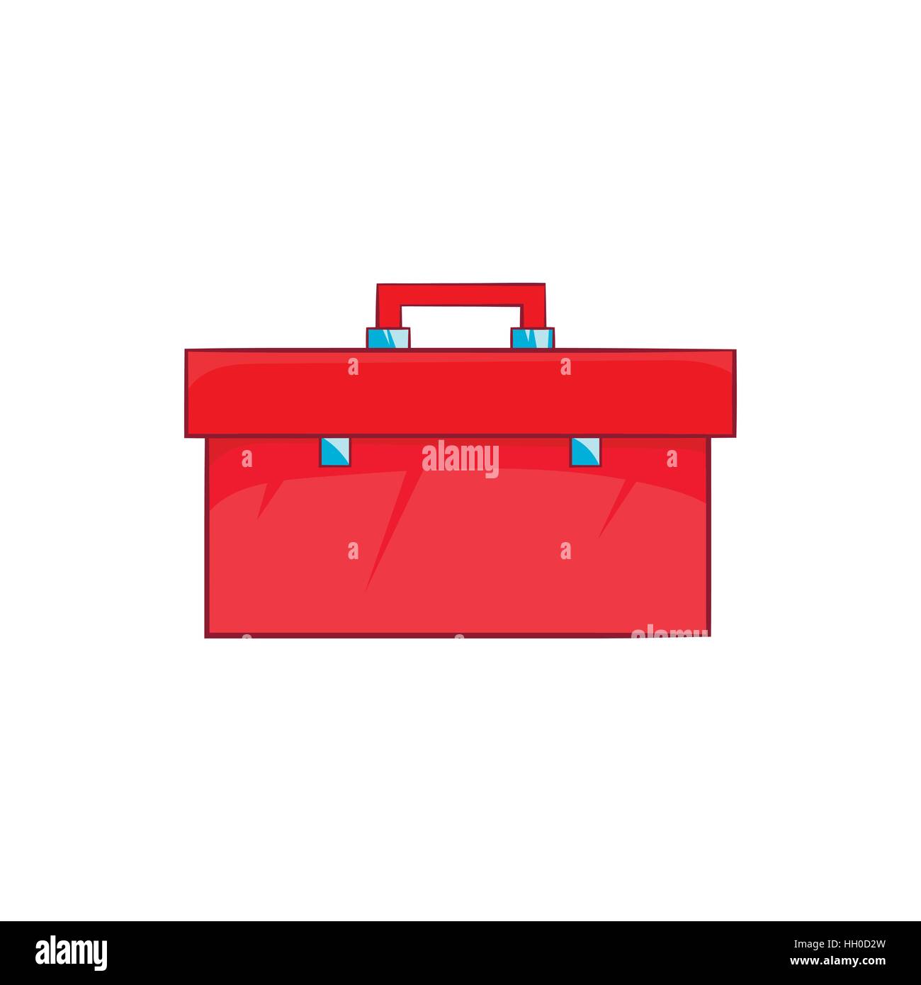 Closed red case icon in cartoon style Stock Vector Image & Art - Alamy