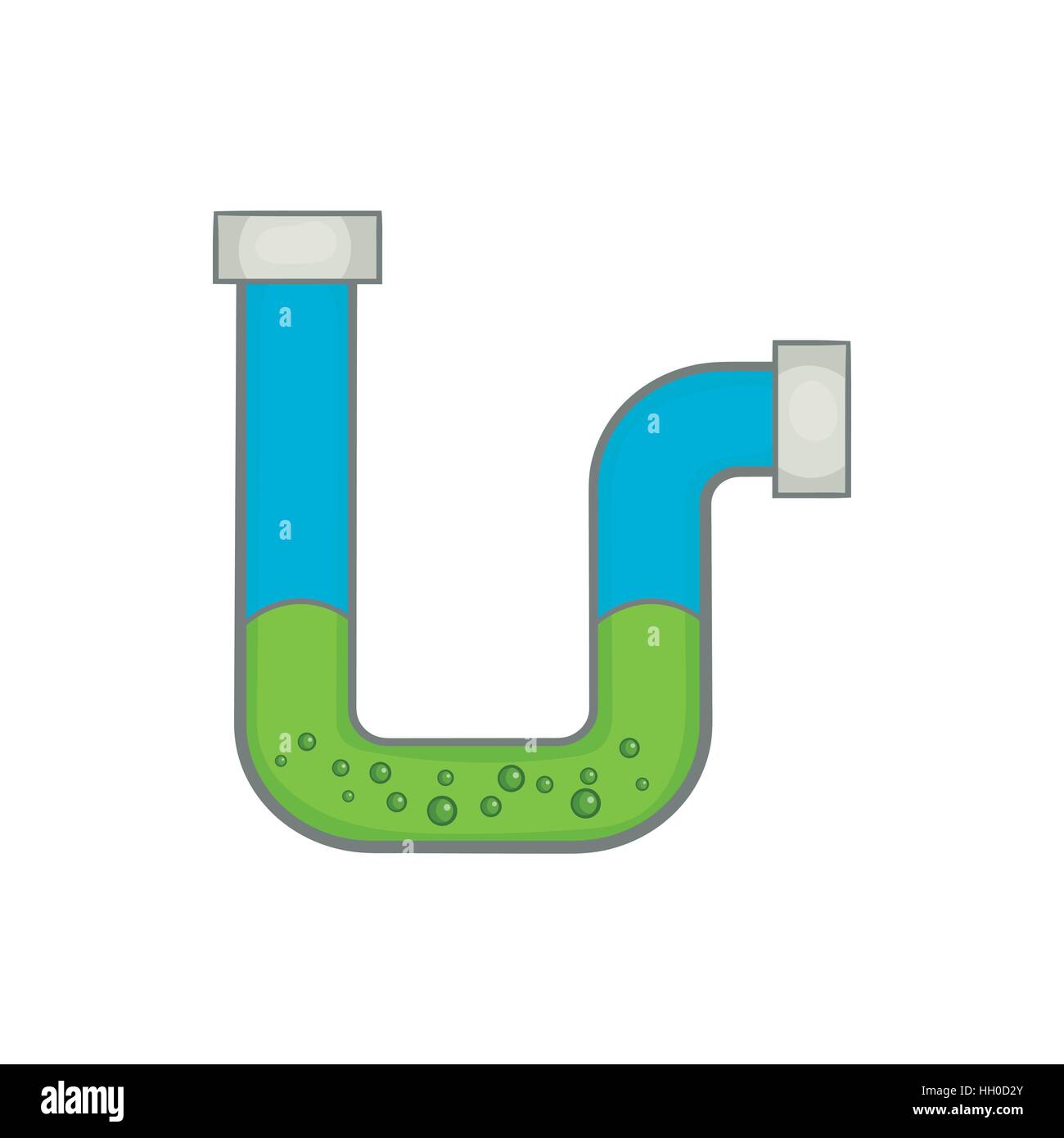 Clog in the pipe icon, cartoon style Stock Vector Image & Art - Alamy