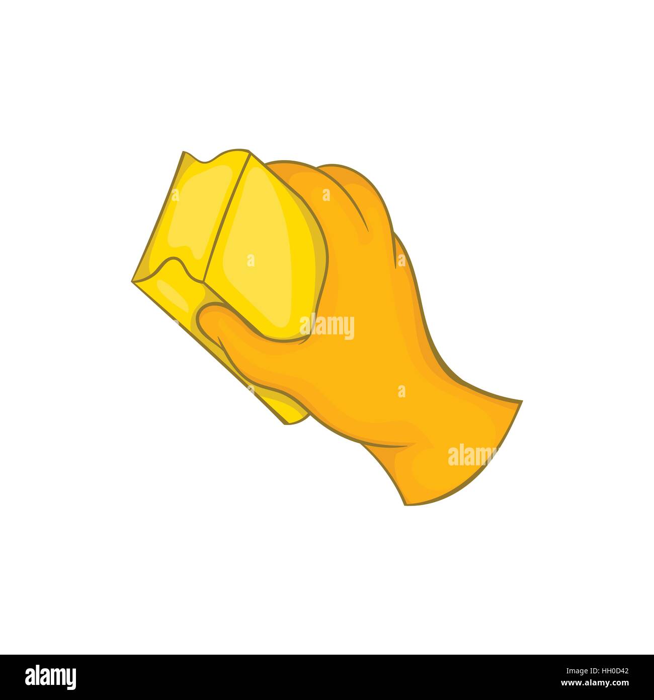 Hand in glove with rag icon, cartoon style Stock Vector Image & Art - Alamy