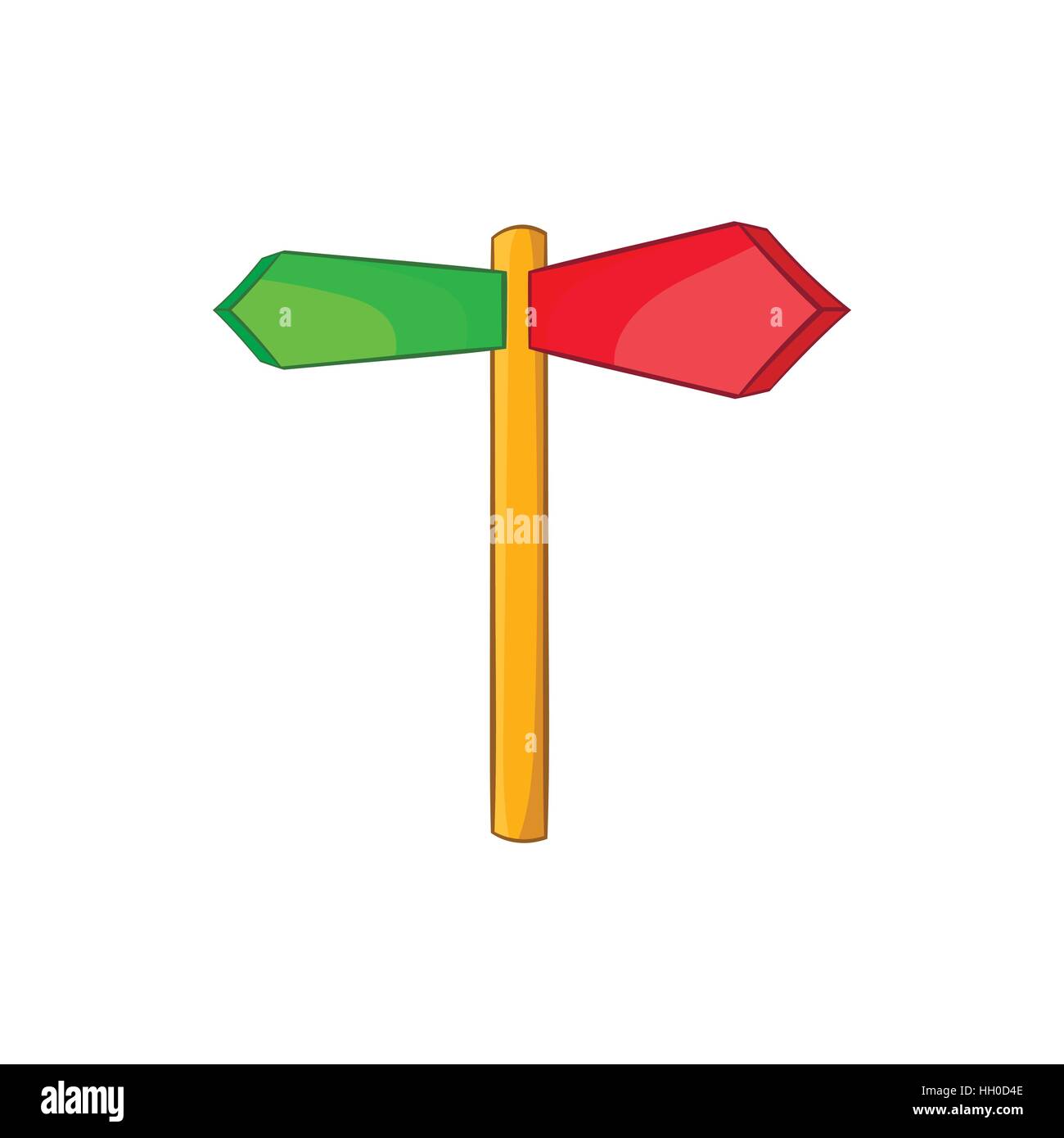 Direction signs icon in cartoon style Stock Vector Image & Art - Alamy