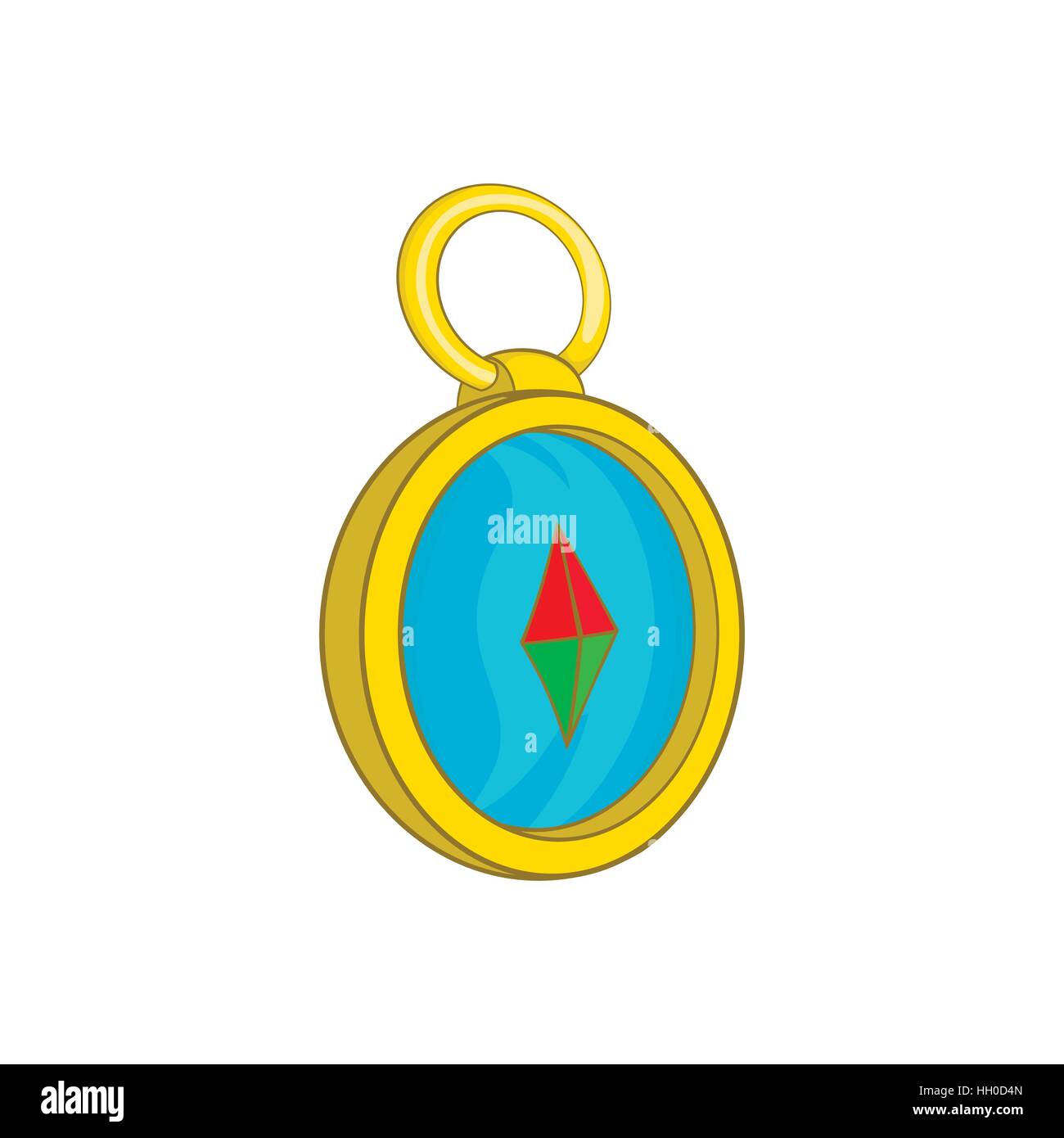 Compass icon in cartoon style Stock Vector Image & Art - Alamy