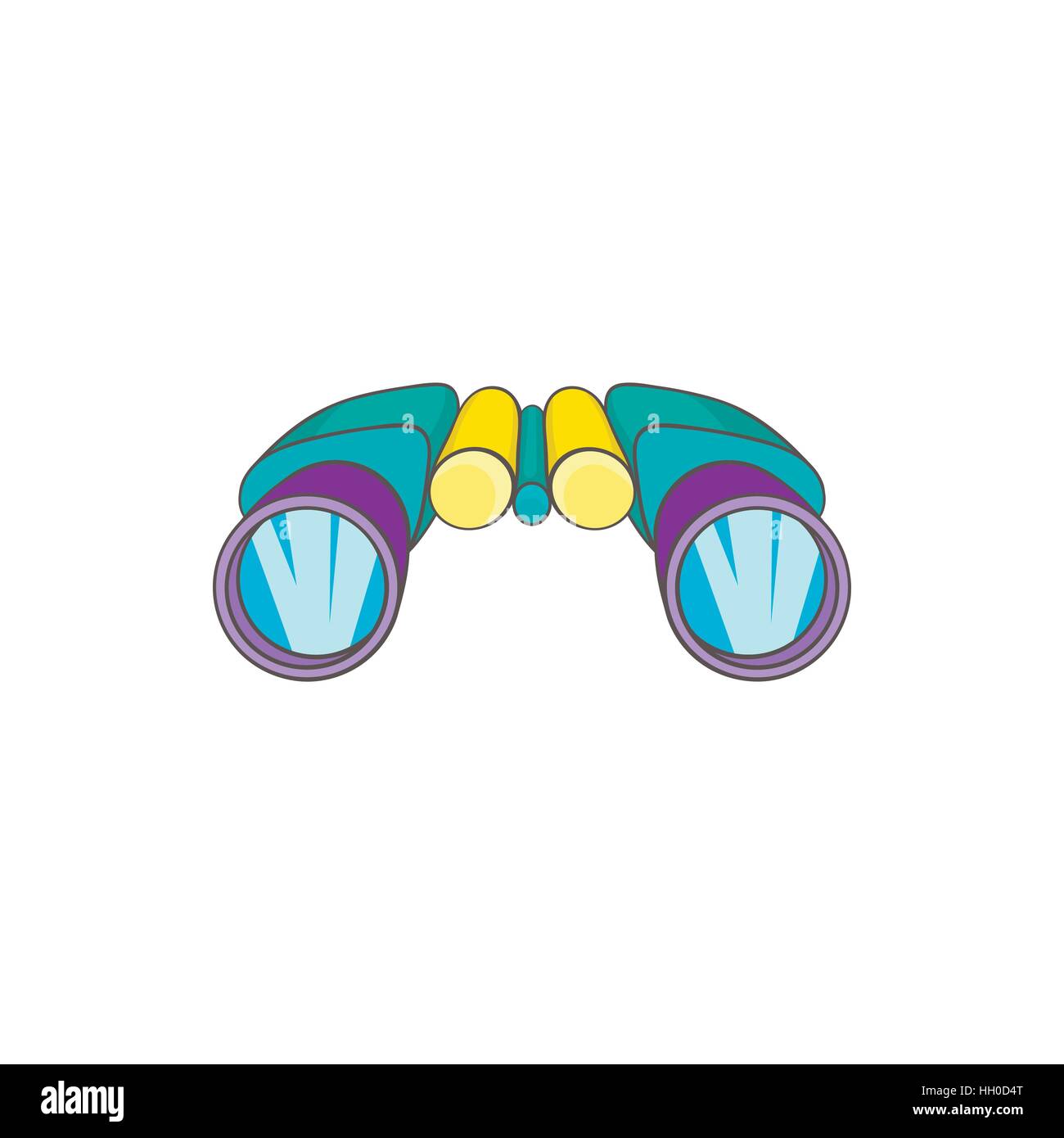 Optical sight icon in cartoon Cut Out Stock Images & Pictures - Alamy