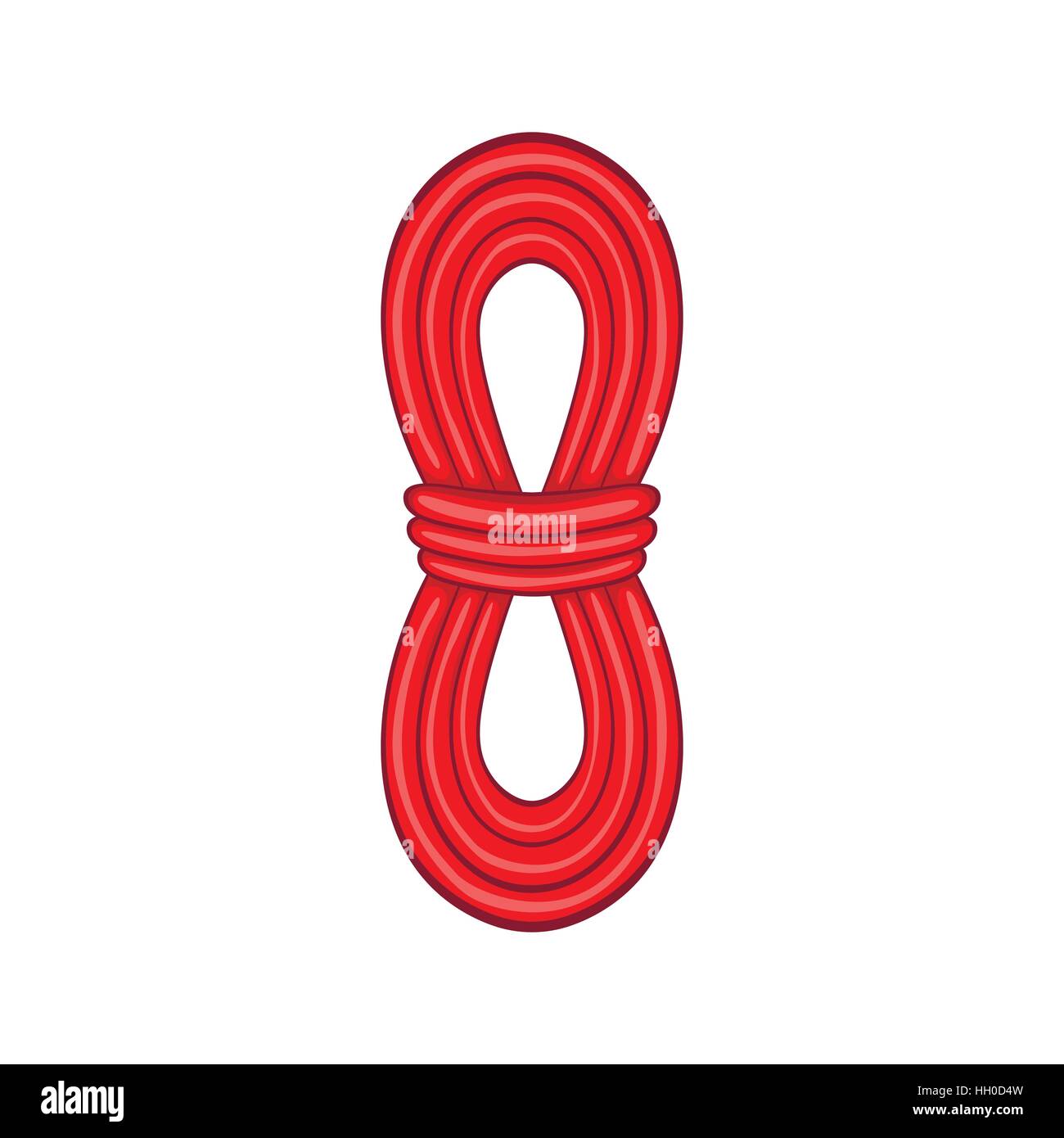 Red climbing rope Stock Vector Images - Alamy