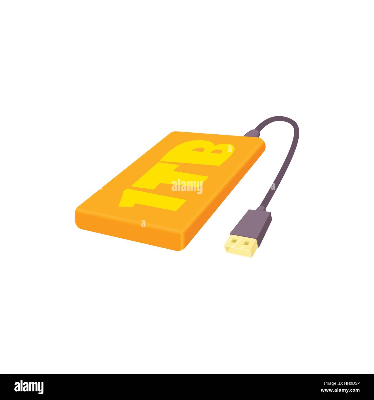 External hard drive 1tb icon, cartoon style Stock Vector Image & Art ...