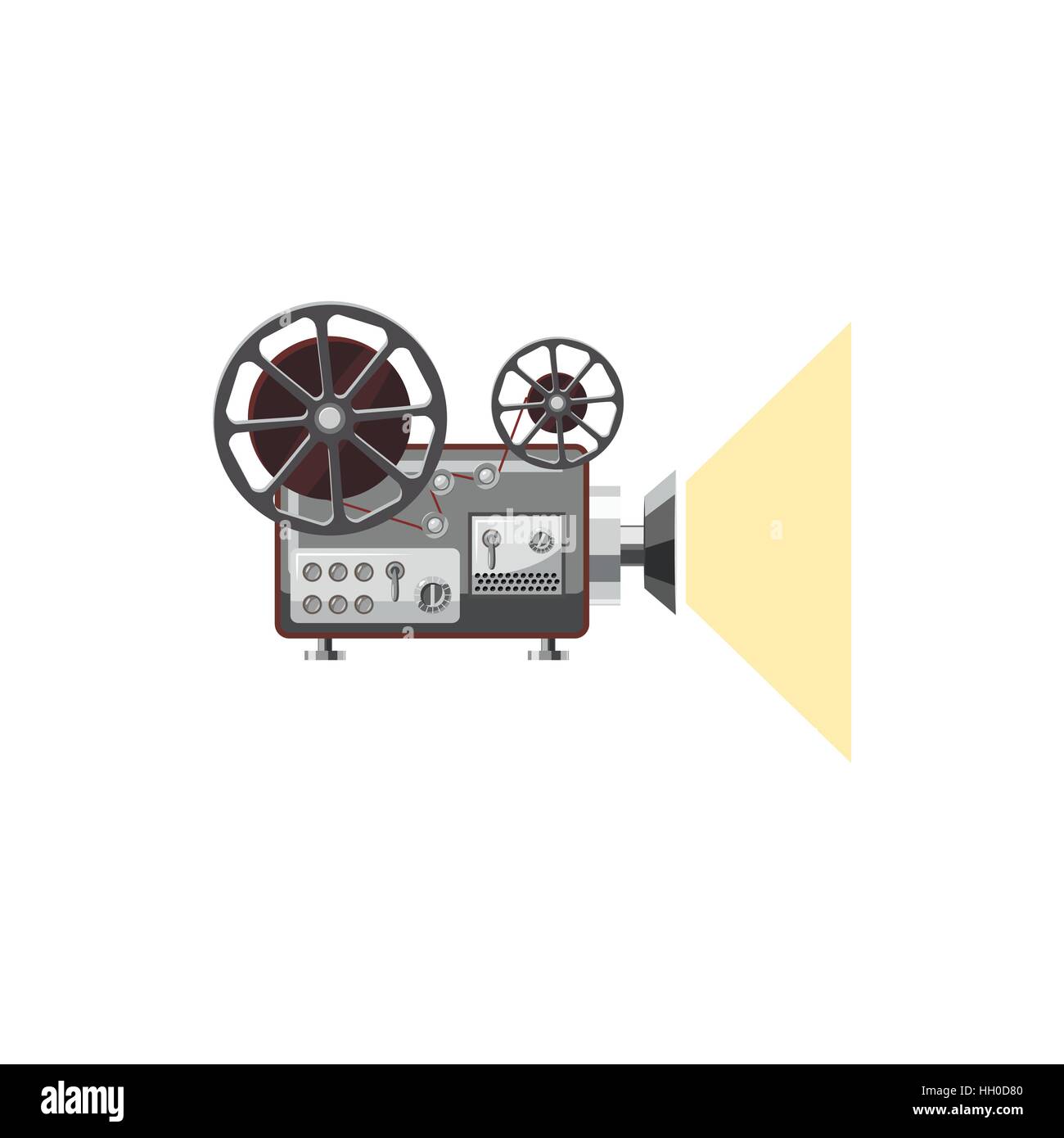 Retro movie projector icon, cartoon style Stock Vector Image & Art - Alamy