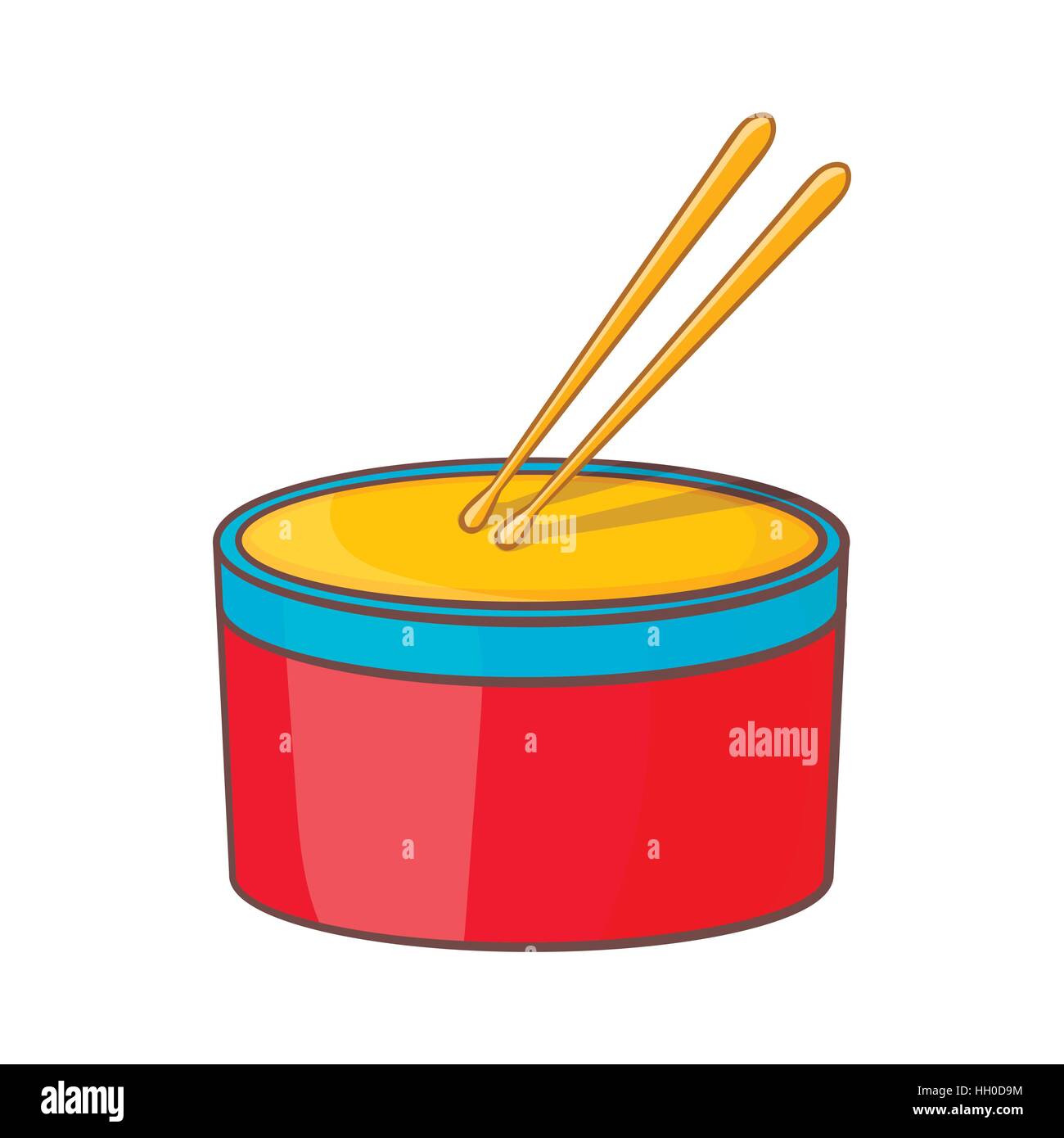 Drum icon, cartoon style Stock Vector Image & Art - Alamy