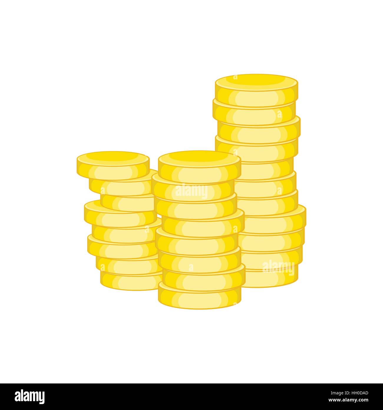 Gold coins icon, cartoon style Stock Vector Image & Art - Alamy