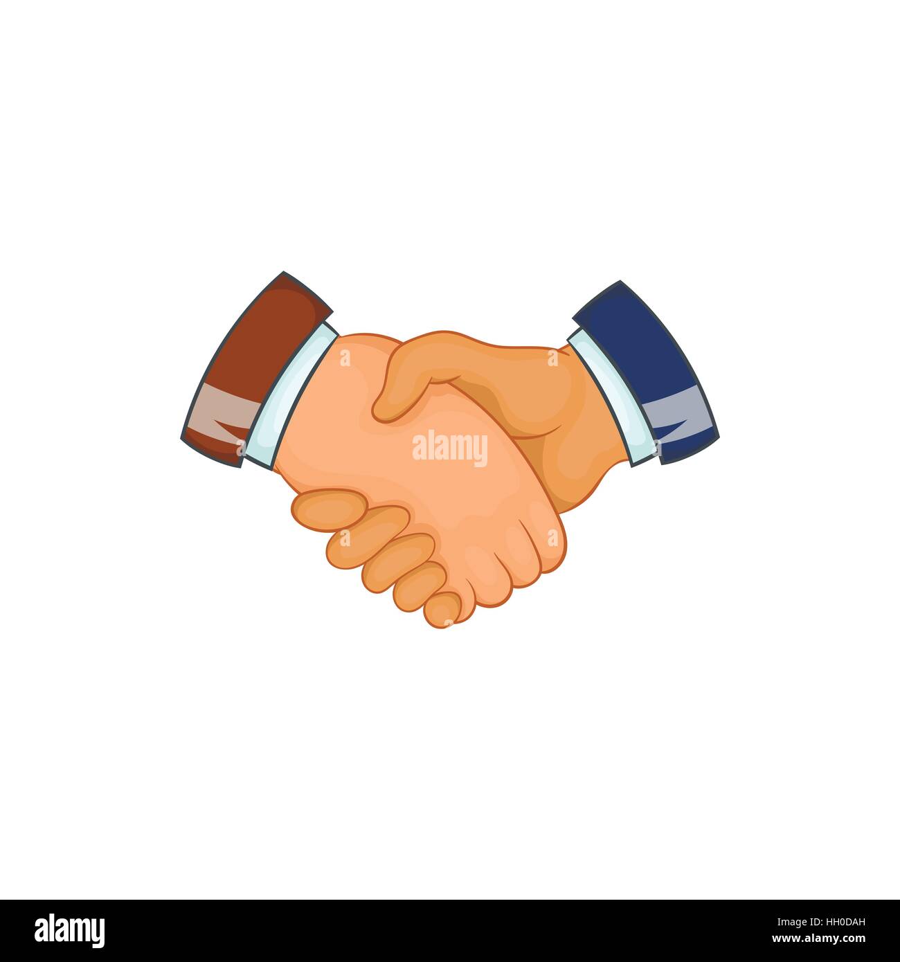 Handshake icon, cartoon style Stock Vector Image & Art - Alamy