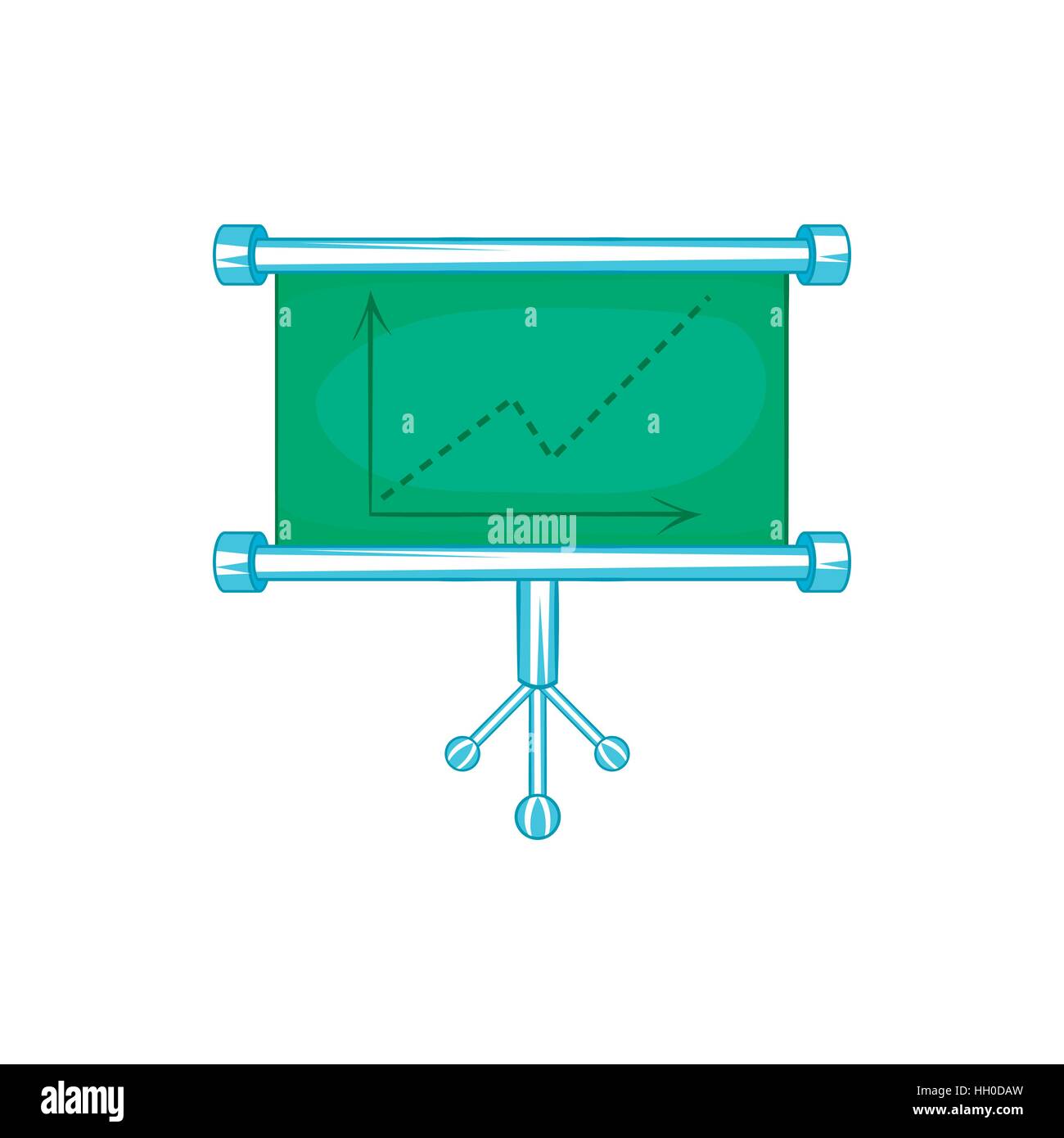 Board with statistics icon, cartoon style Stock Vector Image & Art - Alamy