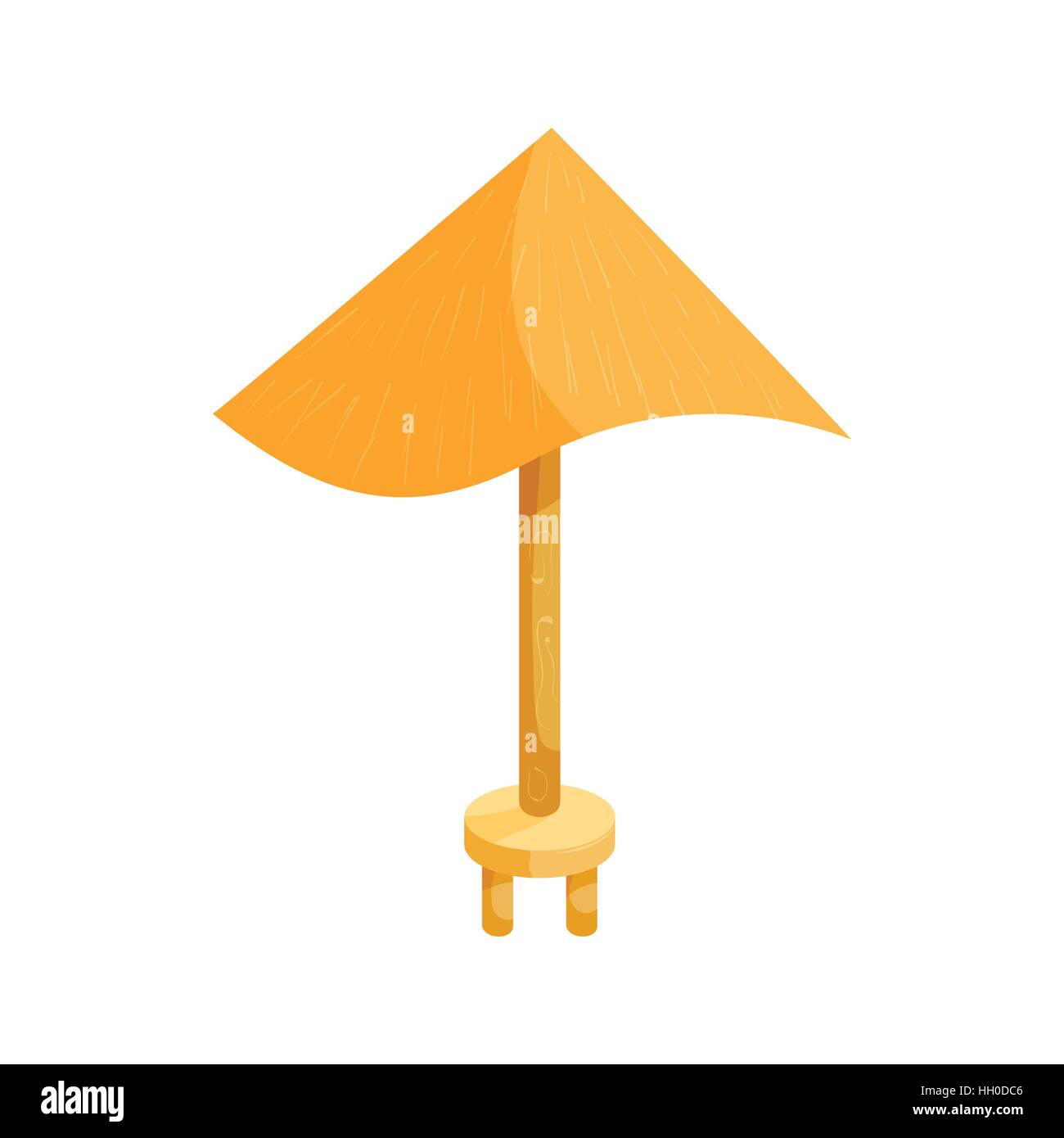 Orange color beach umbrella Stock Vector Images - Alamy