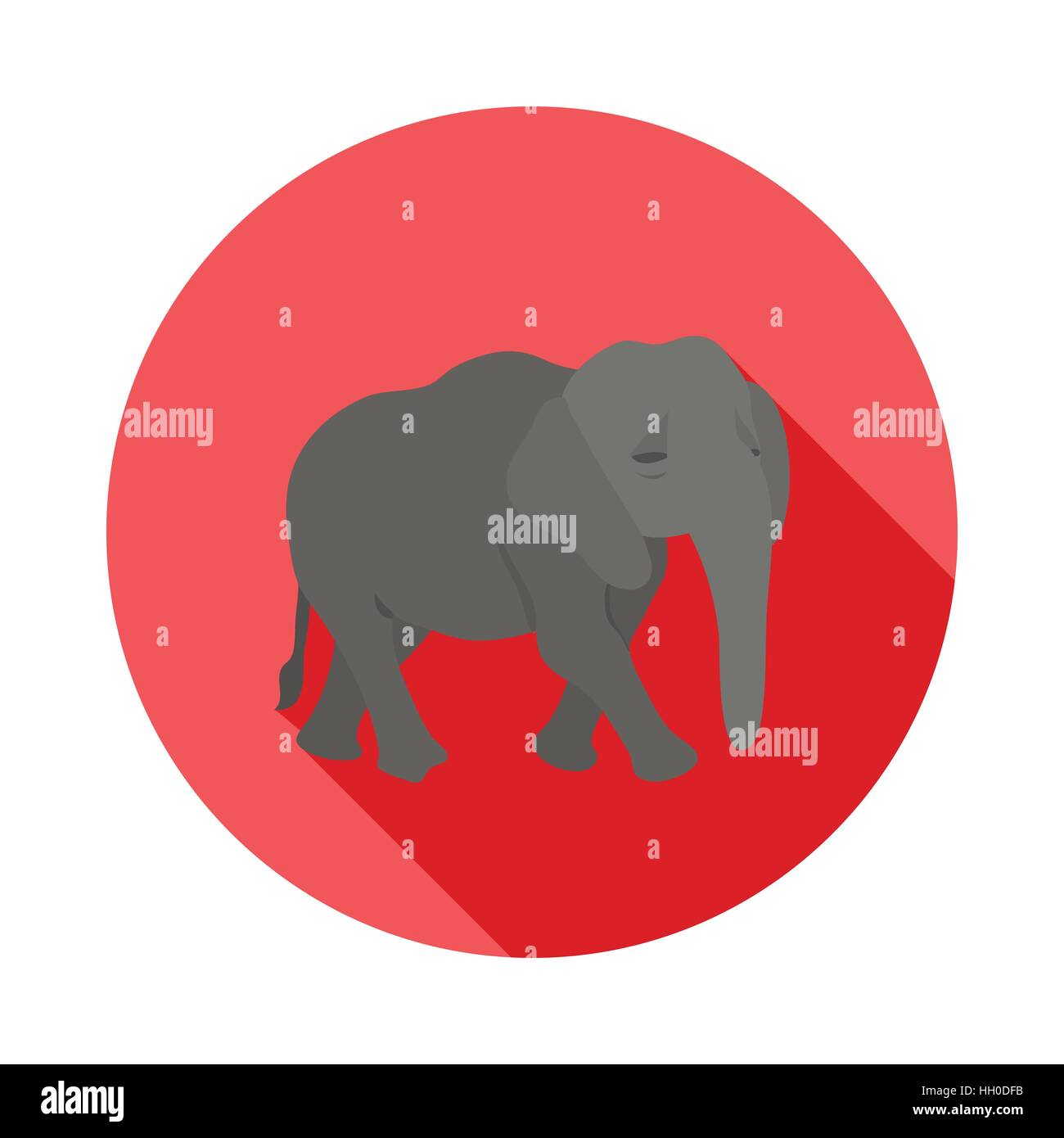 Elephant icon in flat style Stock Vector Image & Art - Alamy