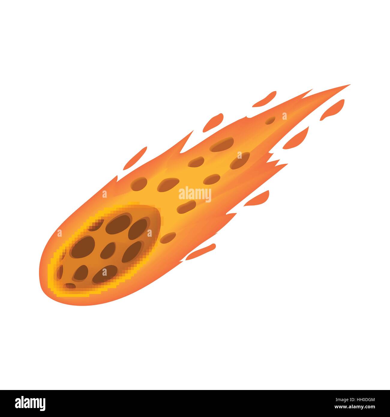 Falling meteorite icon icon cartoon hi-res stock photography and images ...