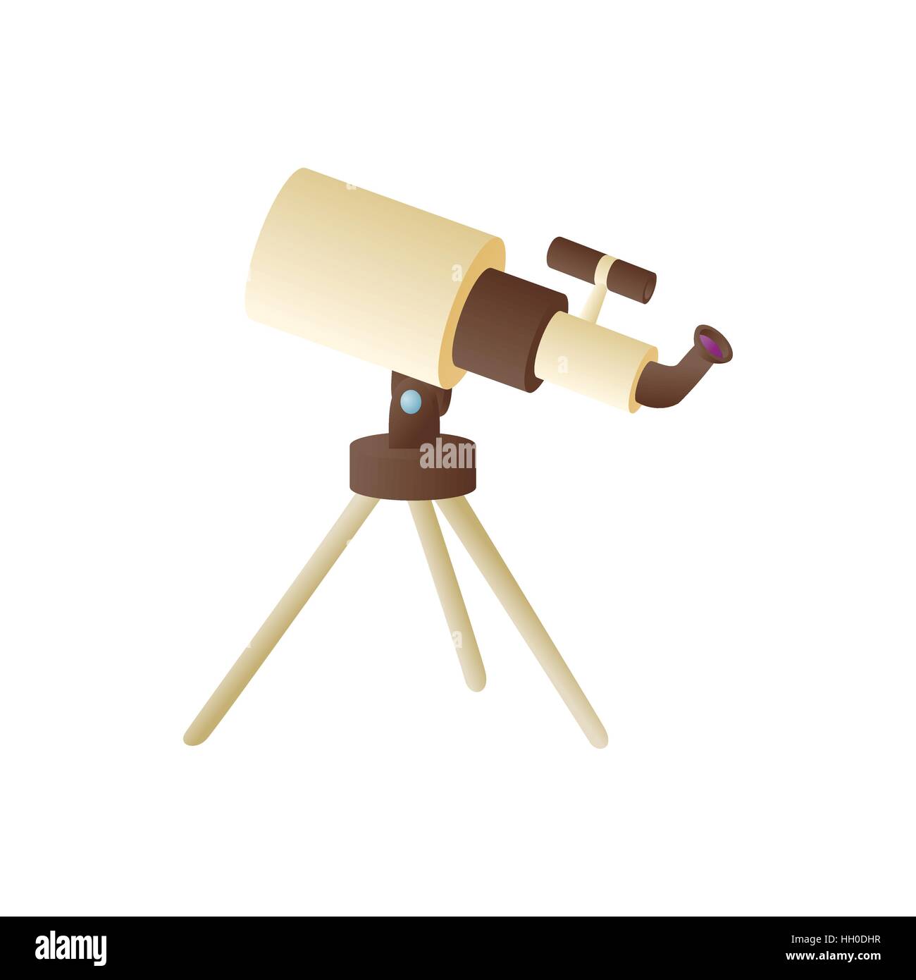 Telescope icon in cartoon style Stock Vector Image & Art - Alamy