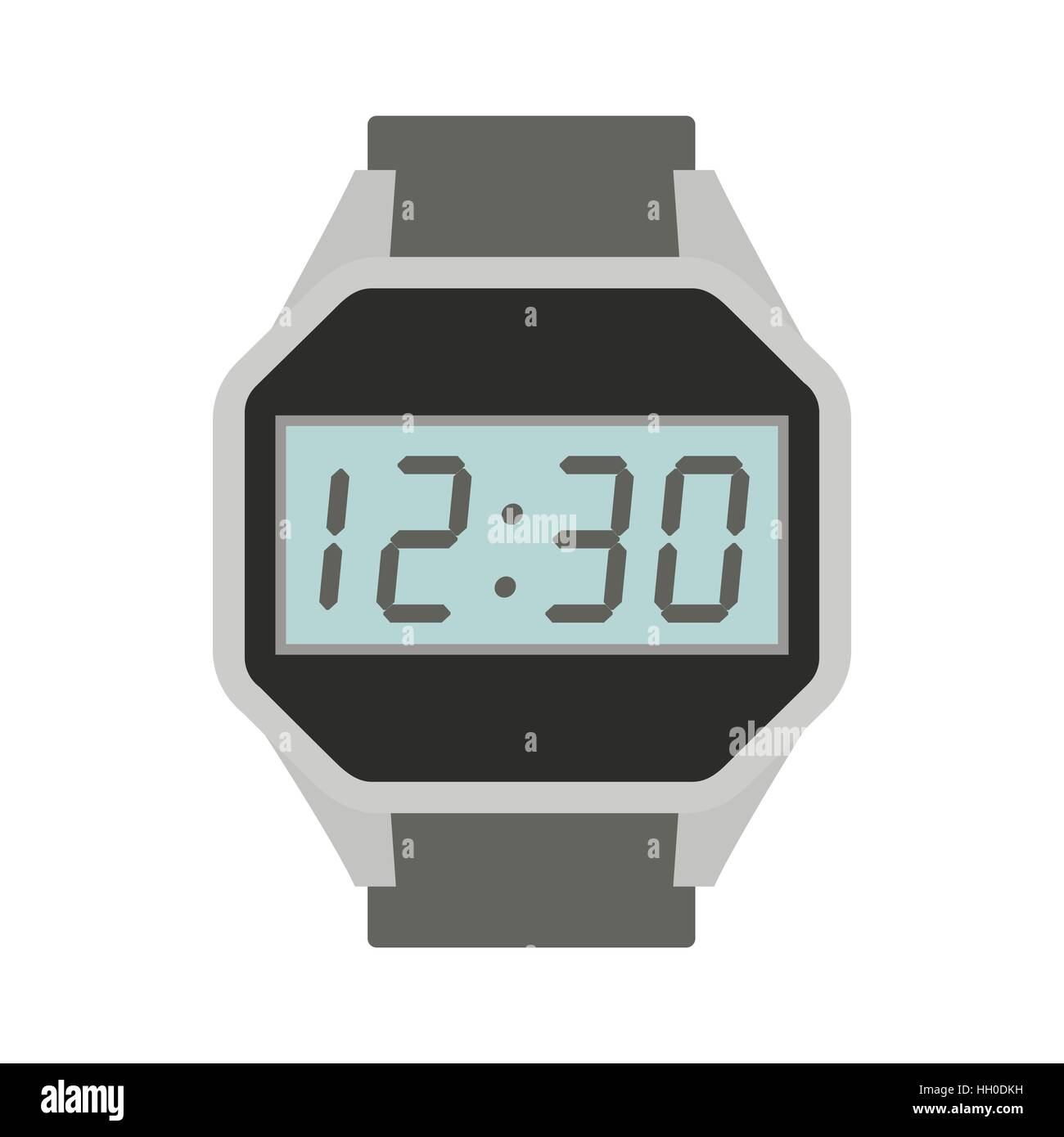 Wrist digital watch icon, flat style Stock Vector Image & Art - Alamy