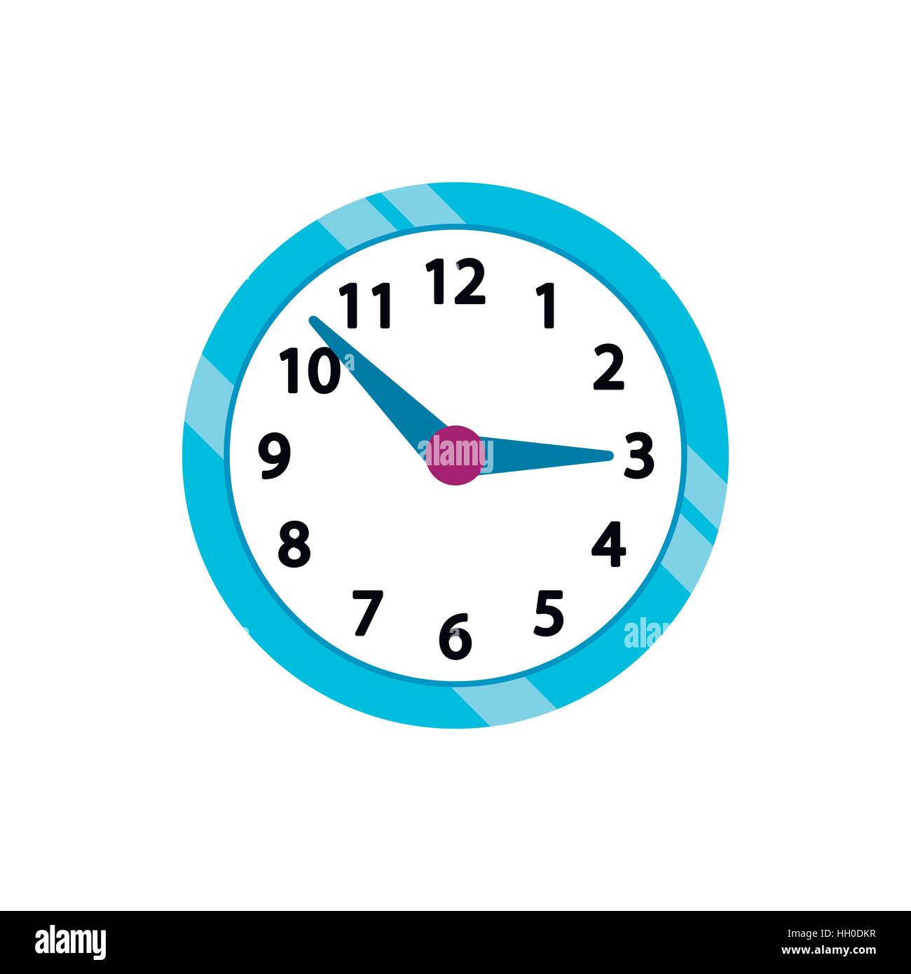 Blue clockface Stock Vector Images - Alamy