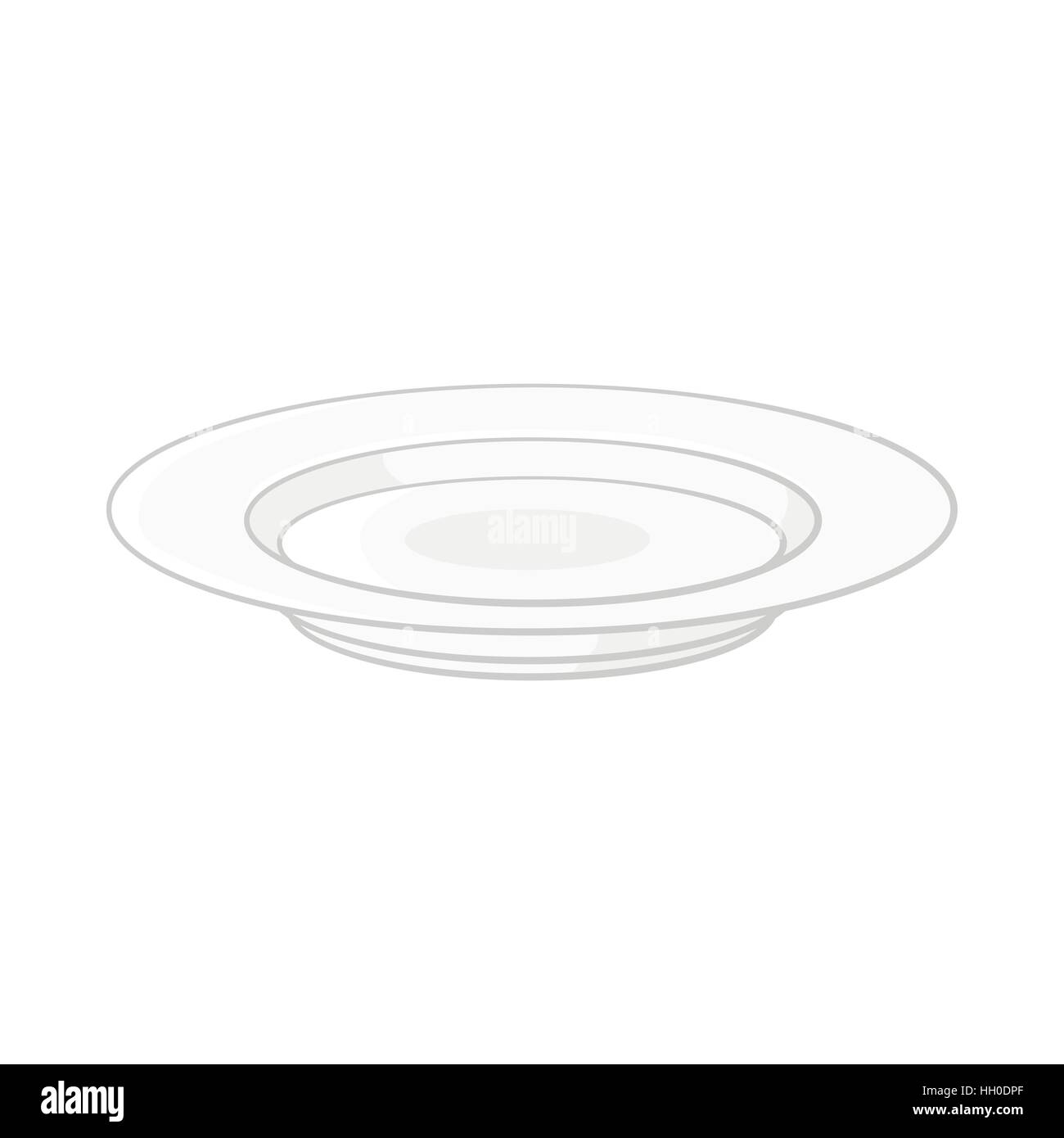 Soup plate icon, cartoon style Stock Vector Image & Art - Alamy