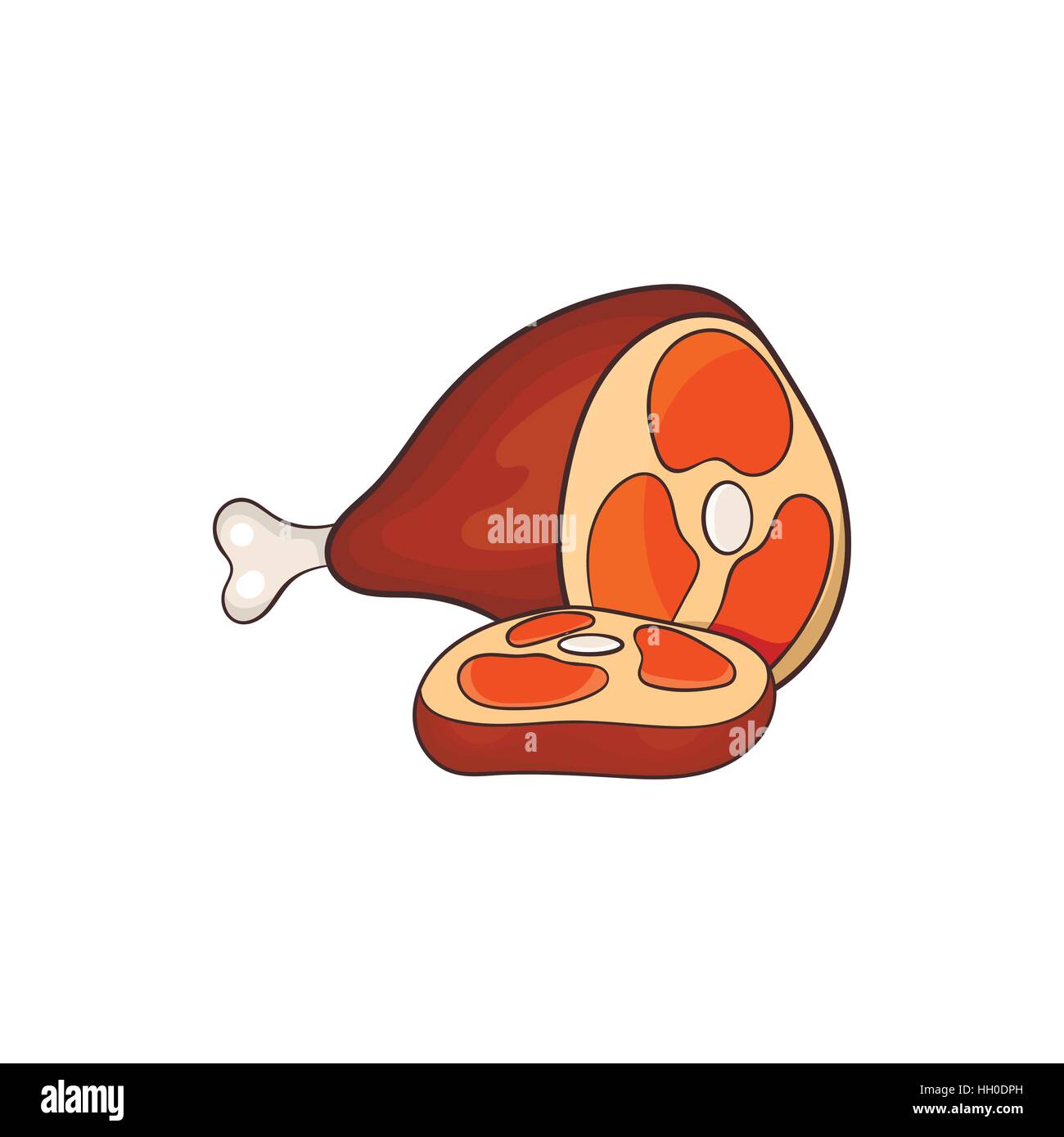 Appetizing meat pork icon, cartoon style Stock Vector Image & Art - Alamy