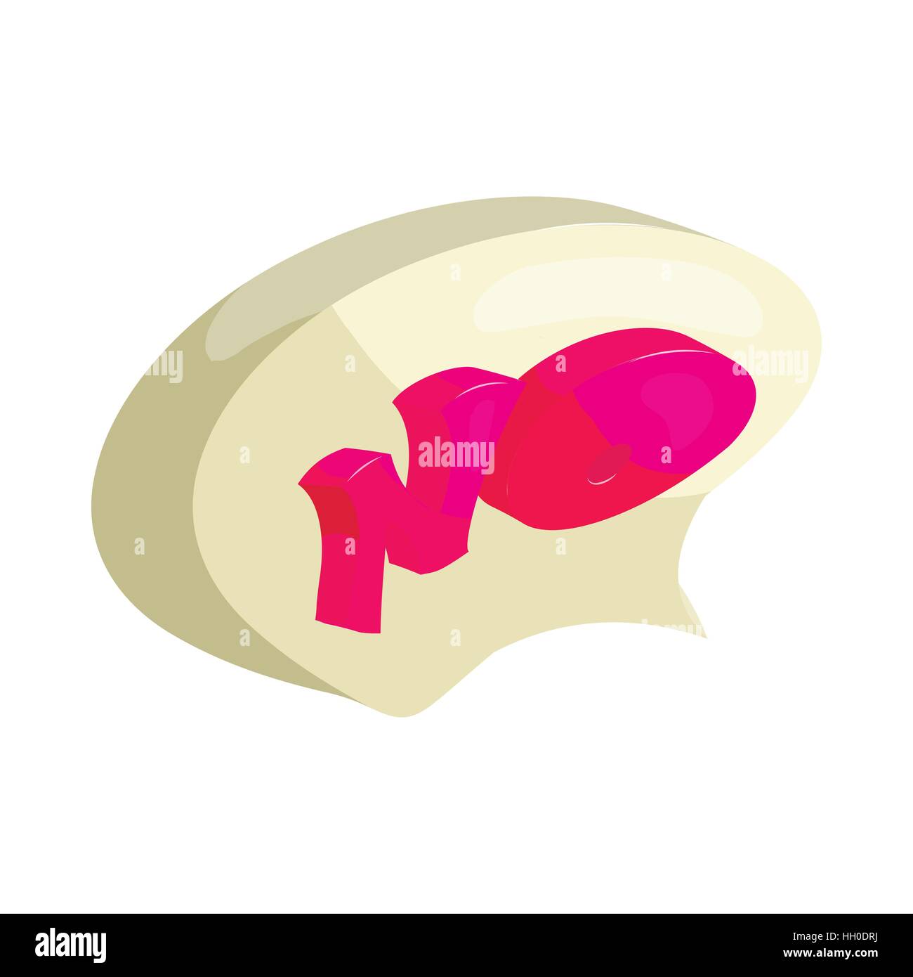 No word in a speech bubble icon, cartoon style Stock Vector Image & Art ...