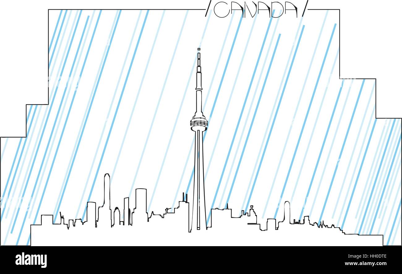 Outline toronto canada city Stock Vector Images - Alamy
