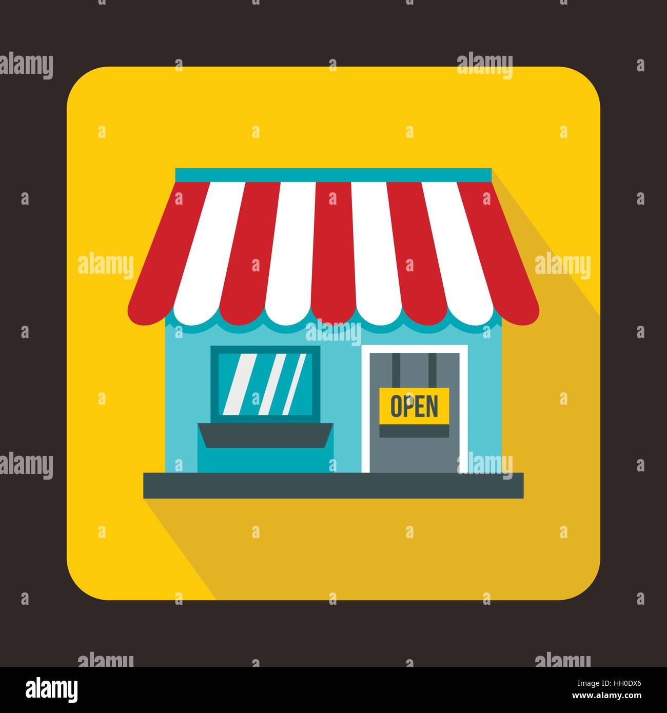 Shop icon, flat style Stock Vector Image & Art - Alamy