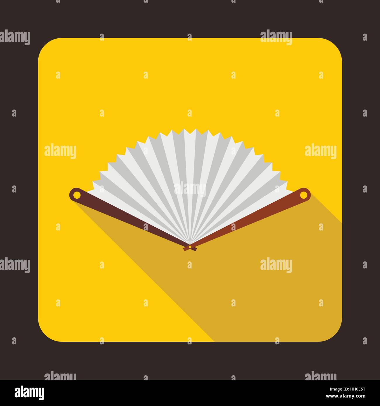 White fan icon in flat style Stock Vector Image & Art - Alamy