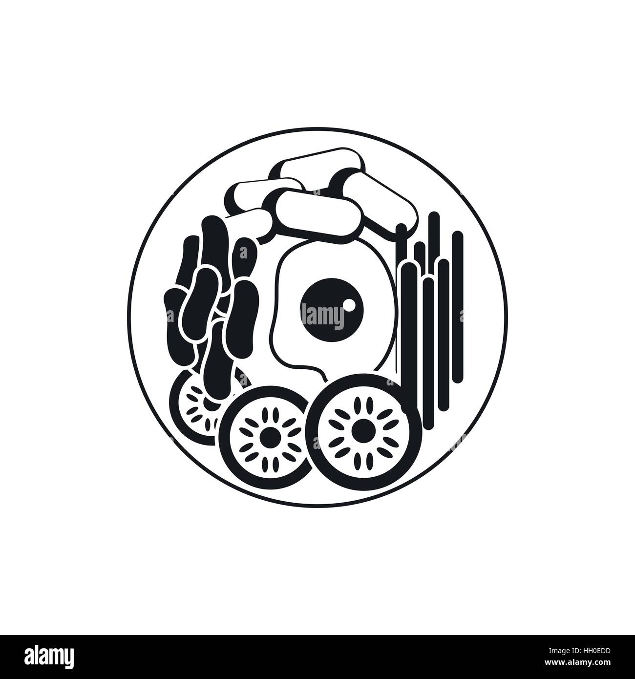 Dish of korean food icon, simple style Stock Vector Image & Art - Alamy