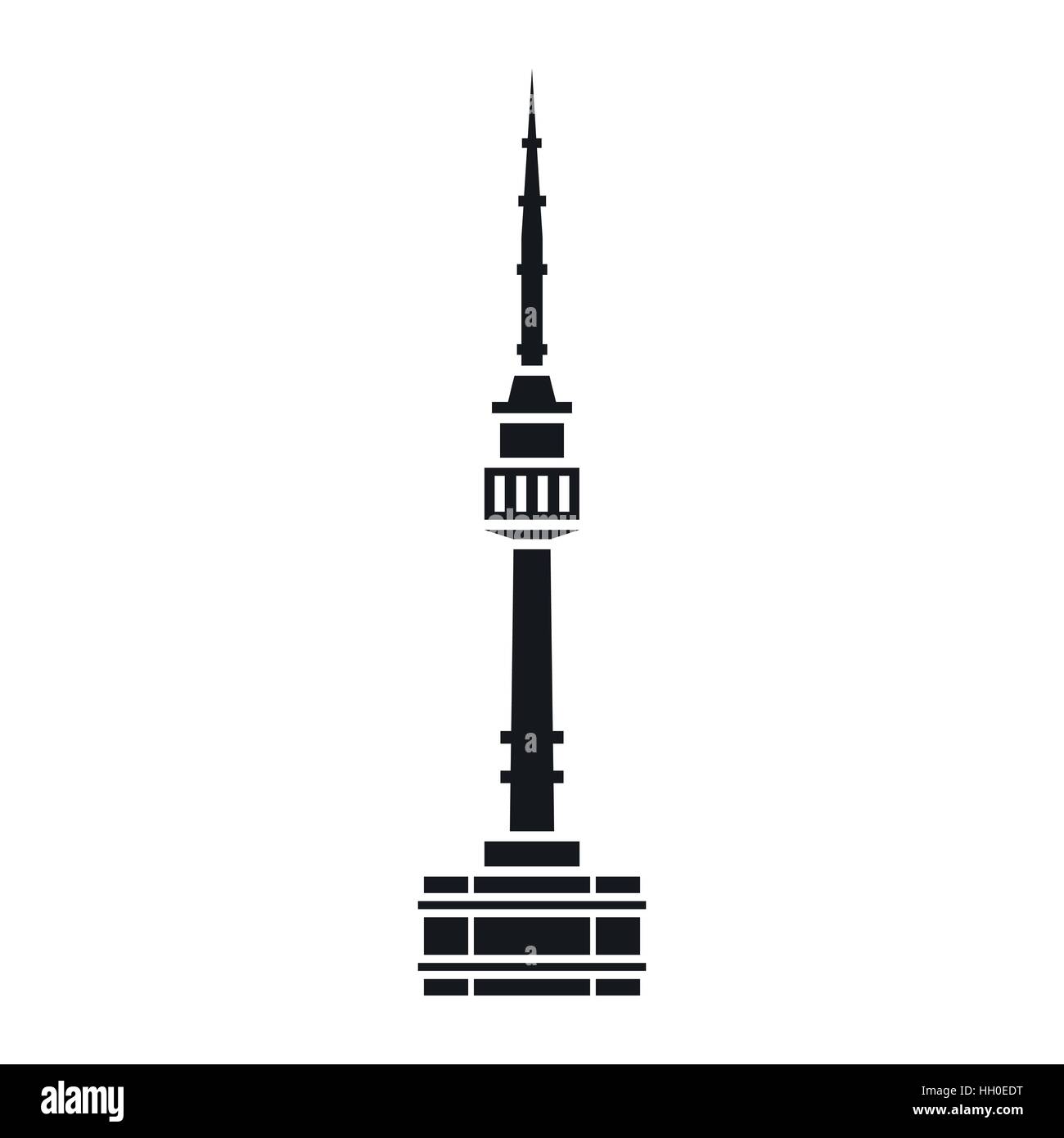 Namsan tower in seoul Stock Vector Images - Alamy