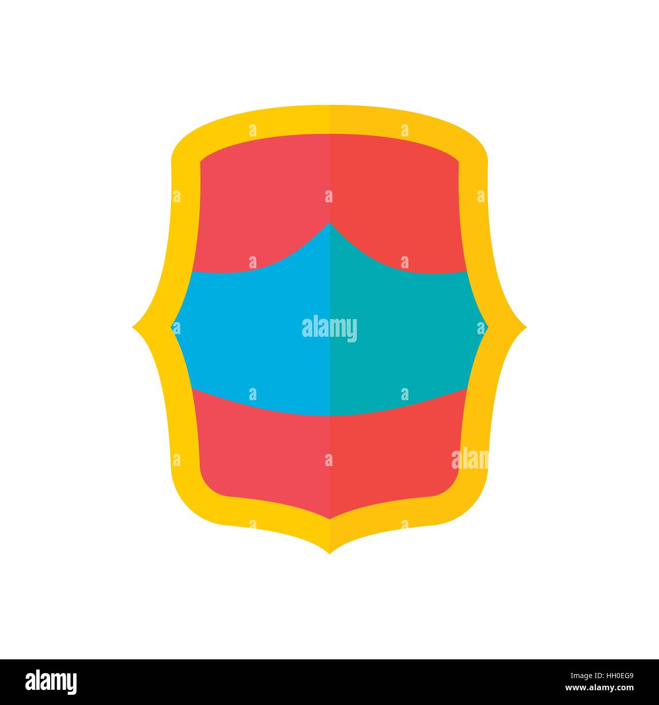 Red-blue battle shield icon, flat style Stock Vector Image & Art - Alamy