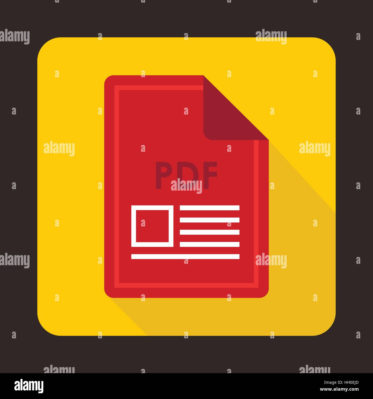 File PDF icon, flat style Stock Vector Image & Art - Alamy