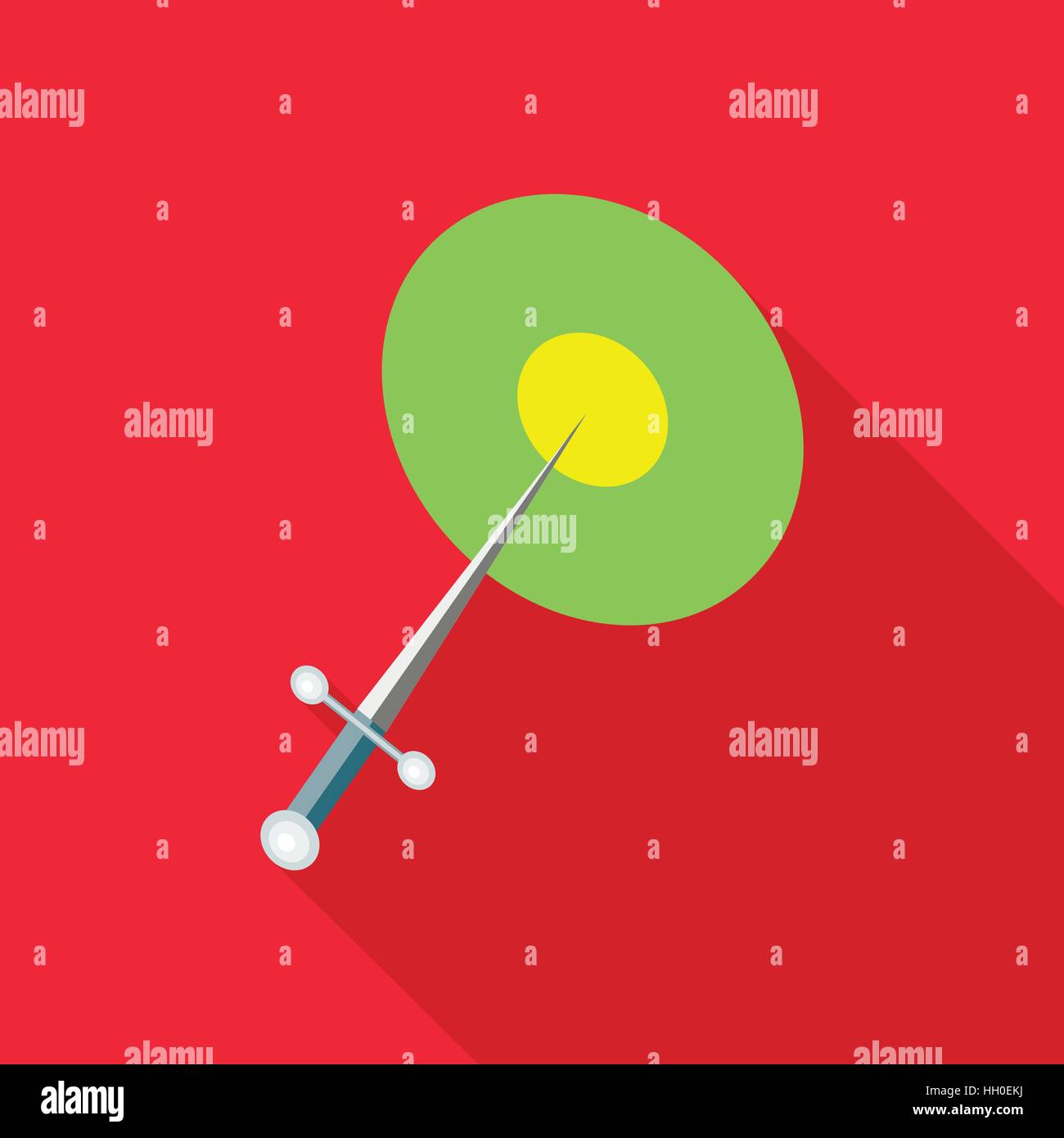 Steel throwing knife icon, flat style Stock Vector Image & Art - Alamy