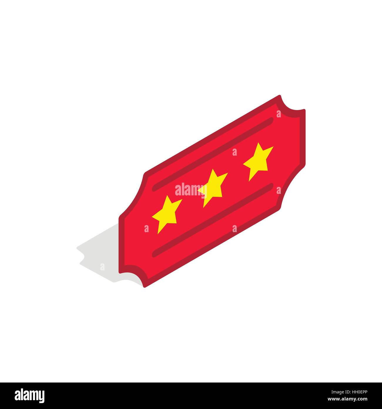 Red ticket icon, isometric 3d style Stock Vector Image & Art - Alamy