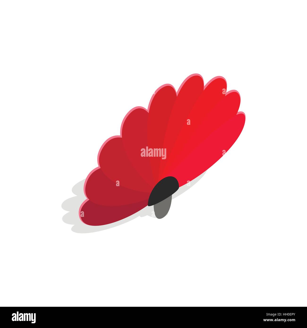 Vintage hand fan in Stock Vector Images - Alamy