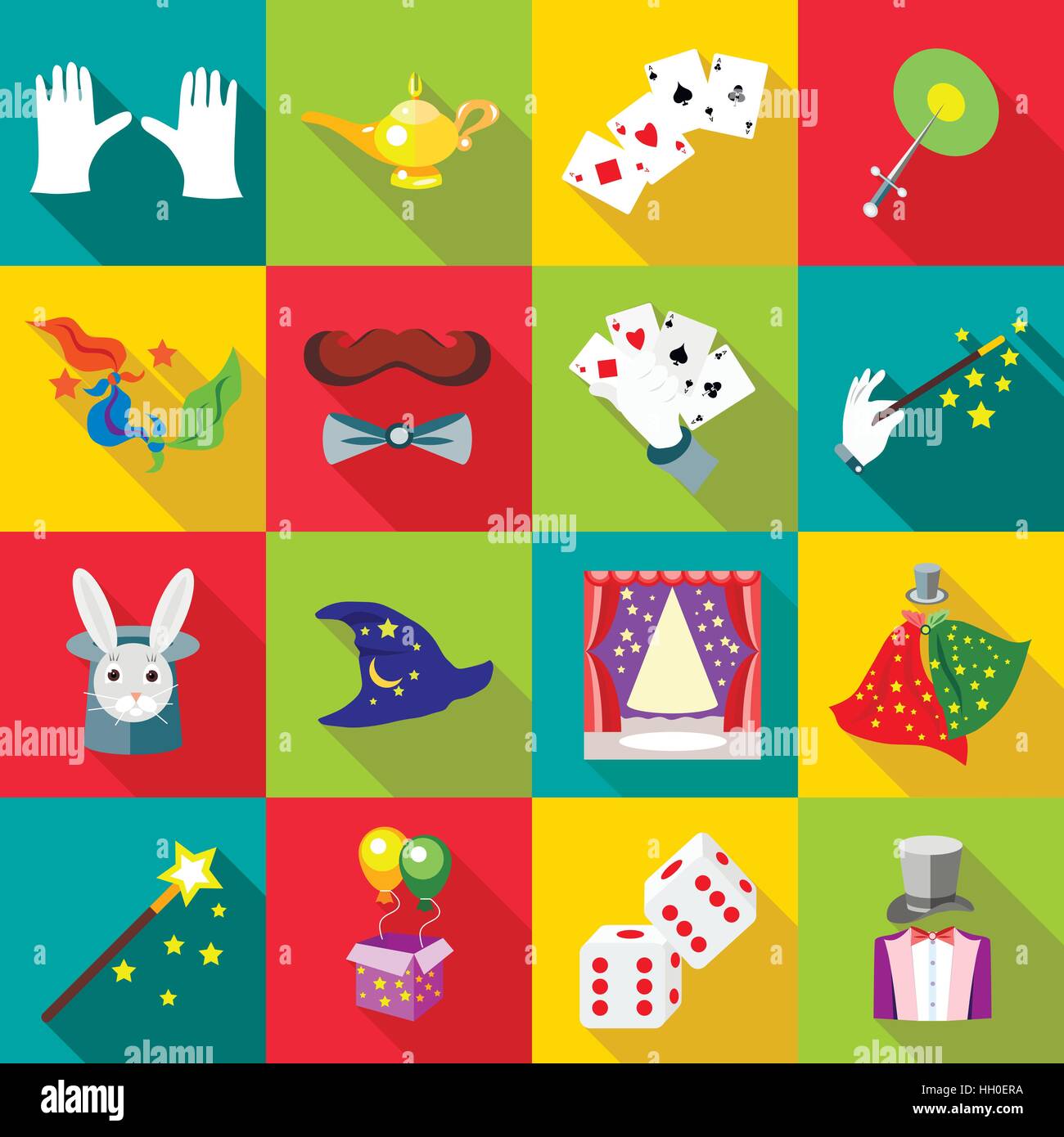 Magic wand spell glove Stock Vector Images - Alamy