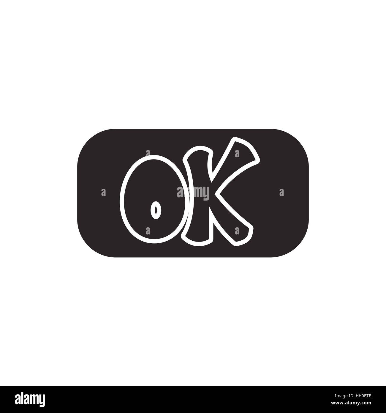Sign ok icon, simple style Stock Vector Image & Art - Alamy
