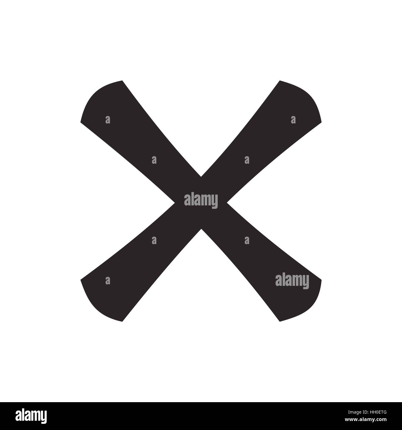 Cross icon, simple style Stock Vector Image & Art - Alamy