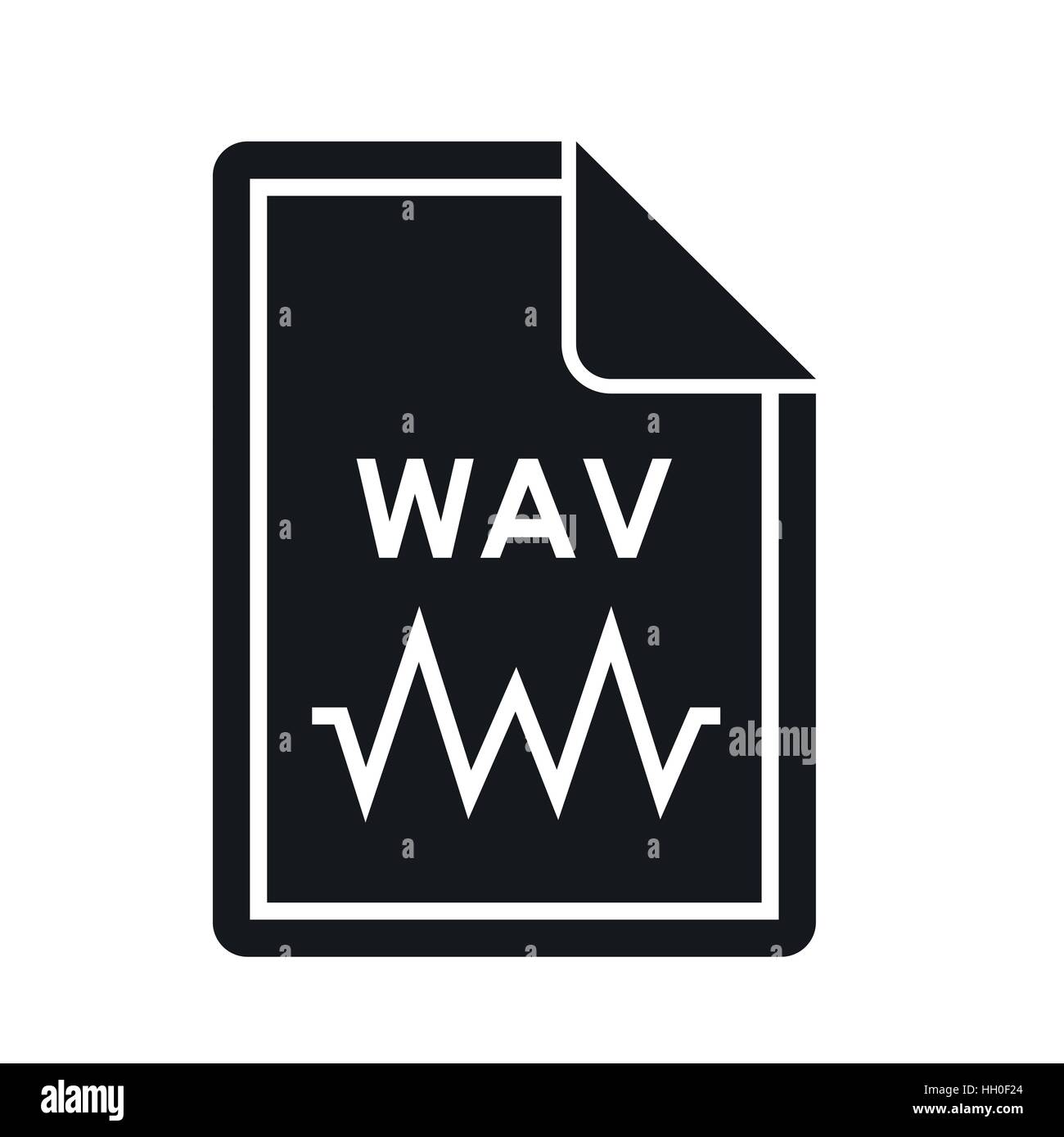 File WAV icon, simple style Stock Vector Image & Art - Alamy
