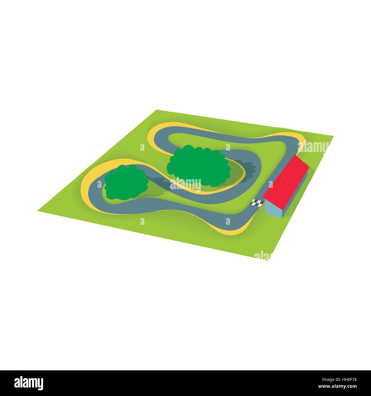 Speedway icon, cartoon style Stock Vector Image & Art - Alamy